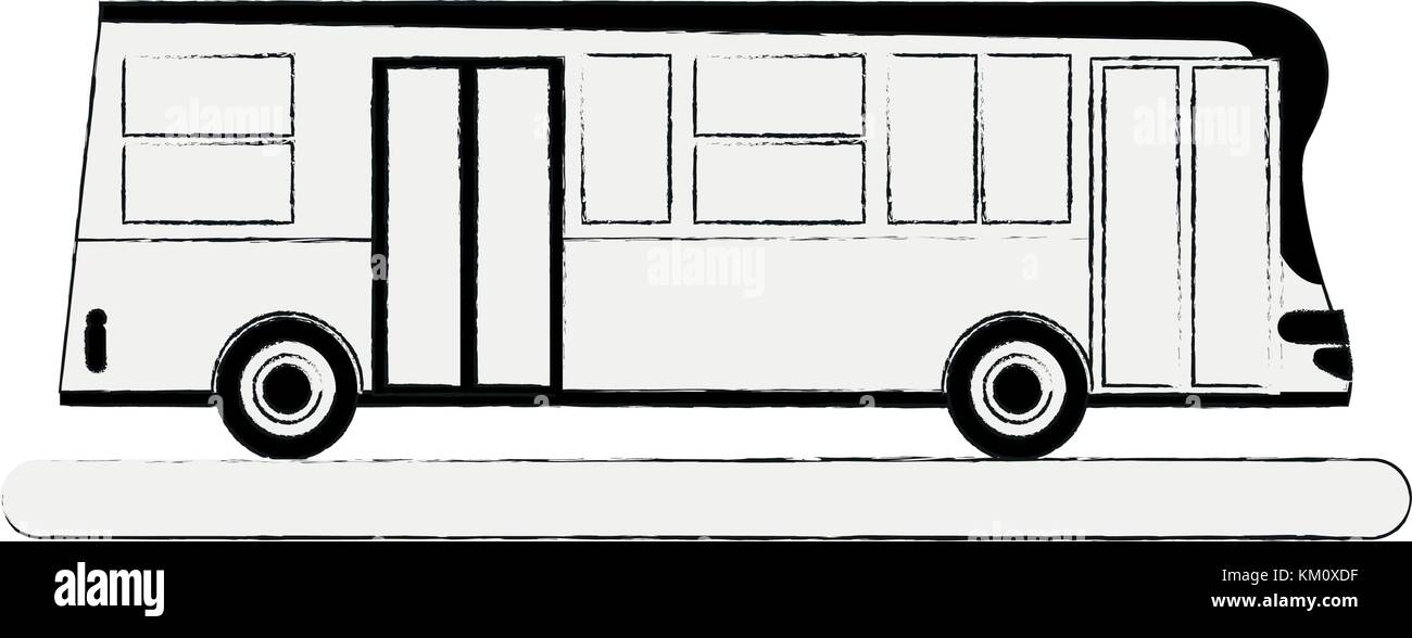 Public bus vehicle Stock Vector Image & Art - Alamy