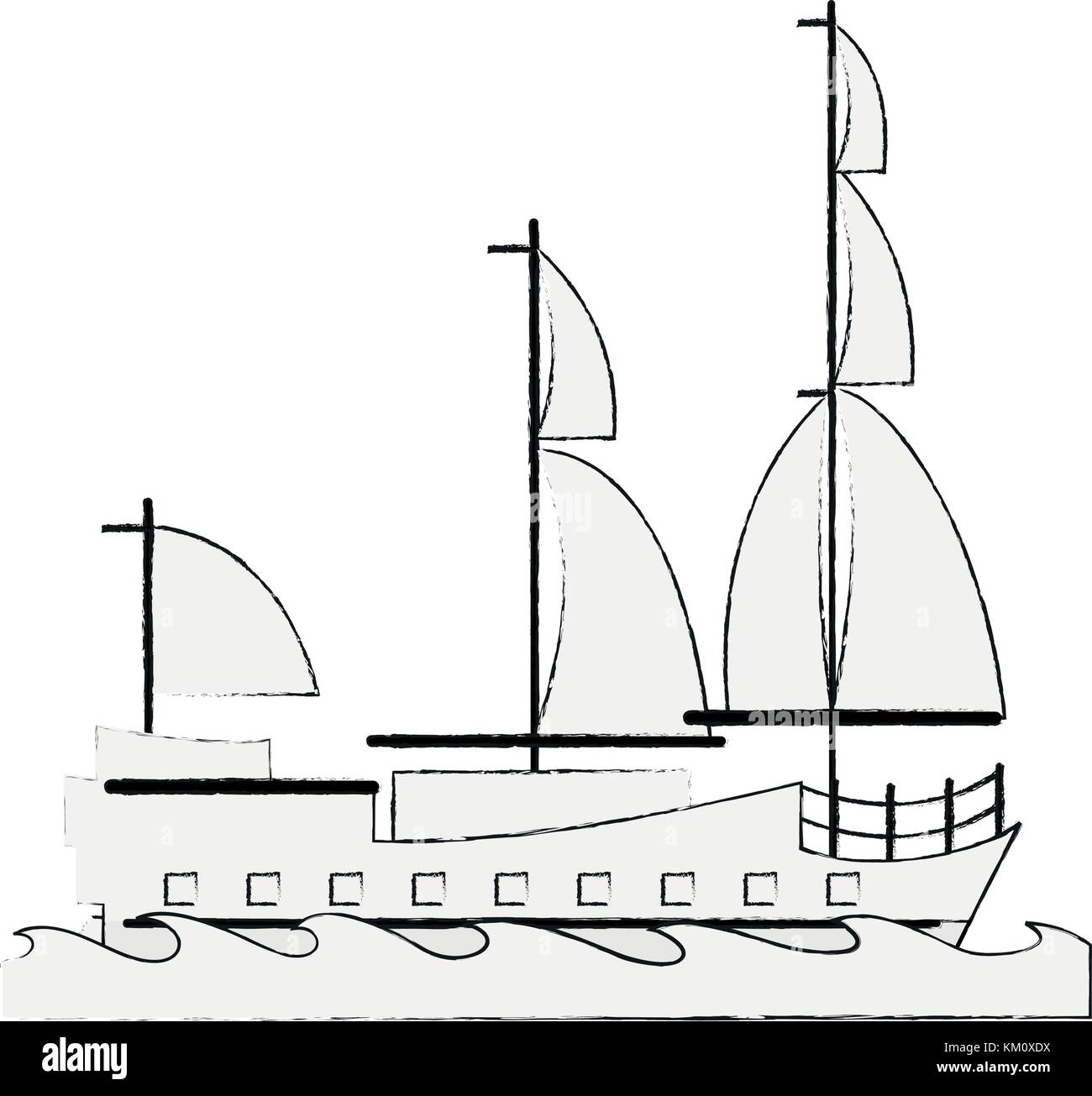 Old ship boat Stock Vector Image & Art - Alamy