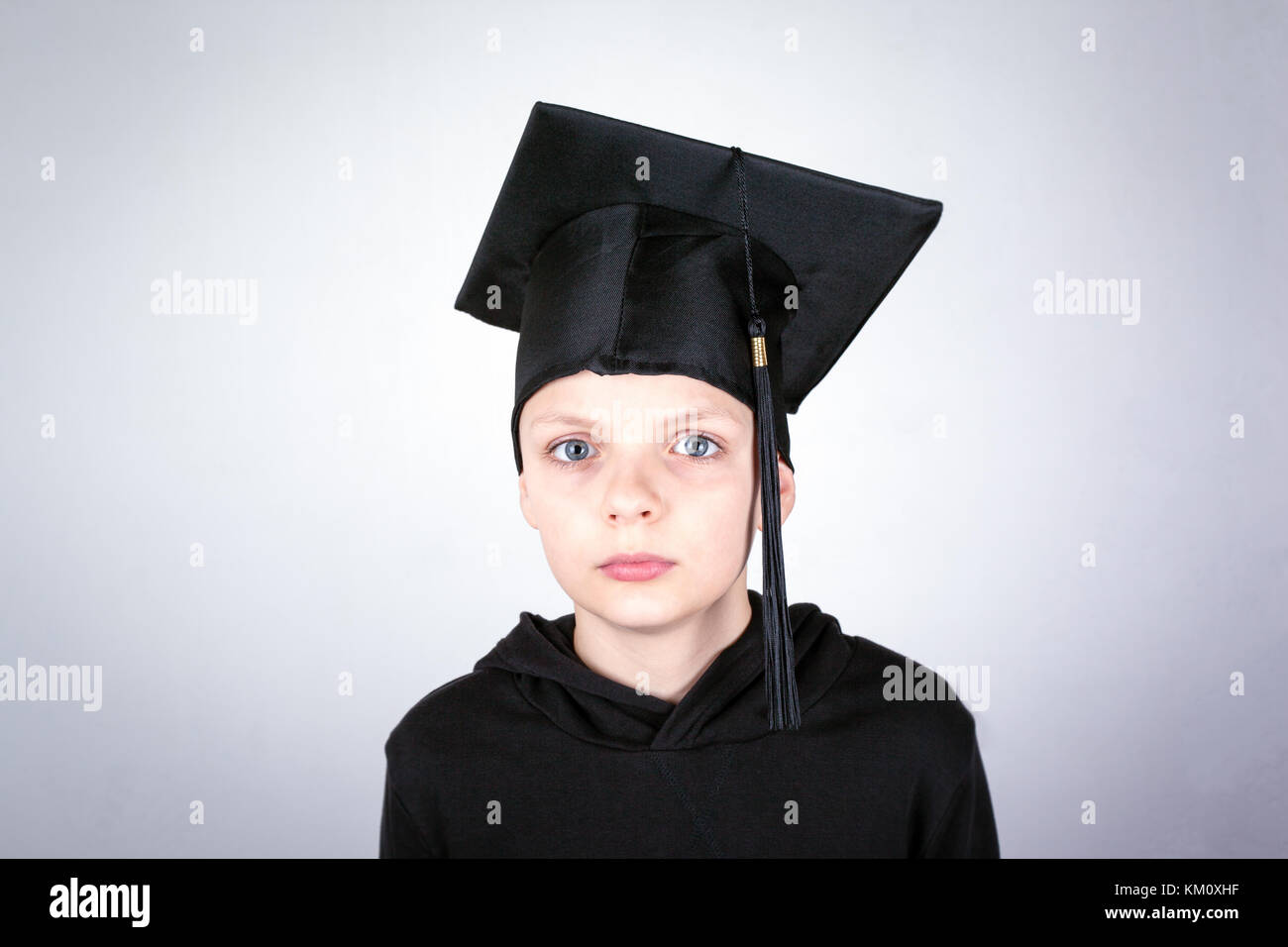 Boy with a student hat. Knowledge, education and a successful career ...