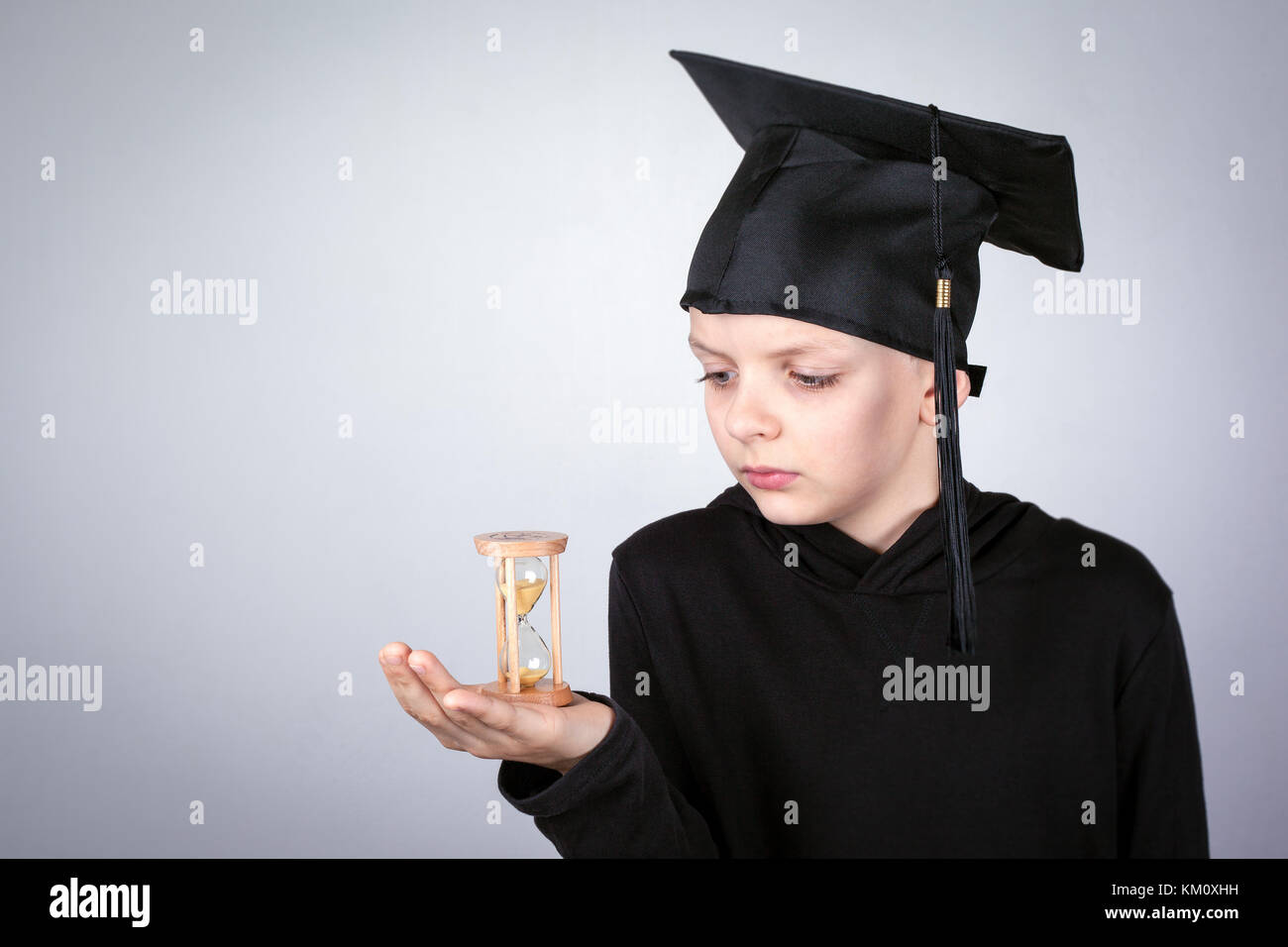Boy with a student hat. Knowledge, education and a successful career ...