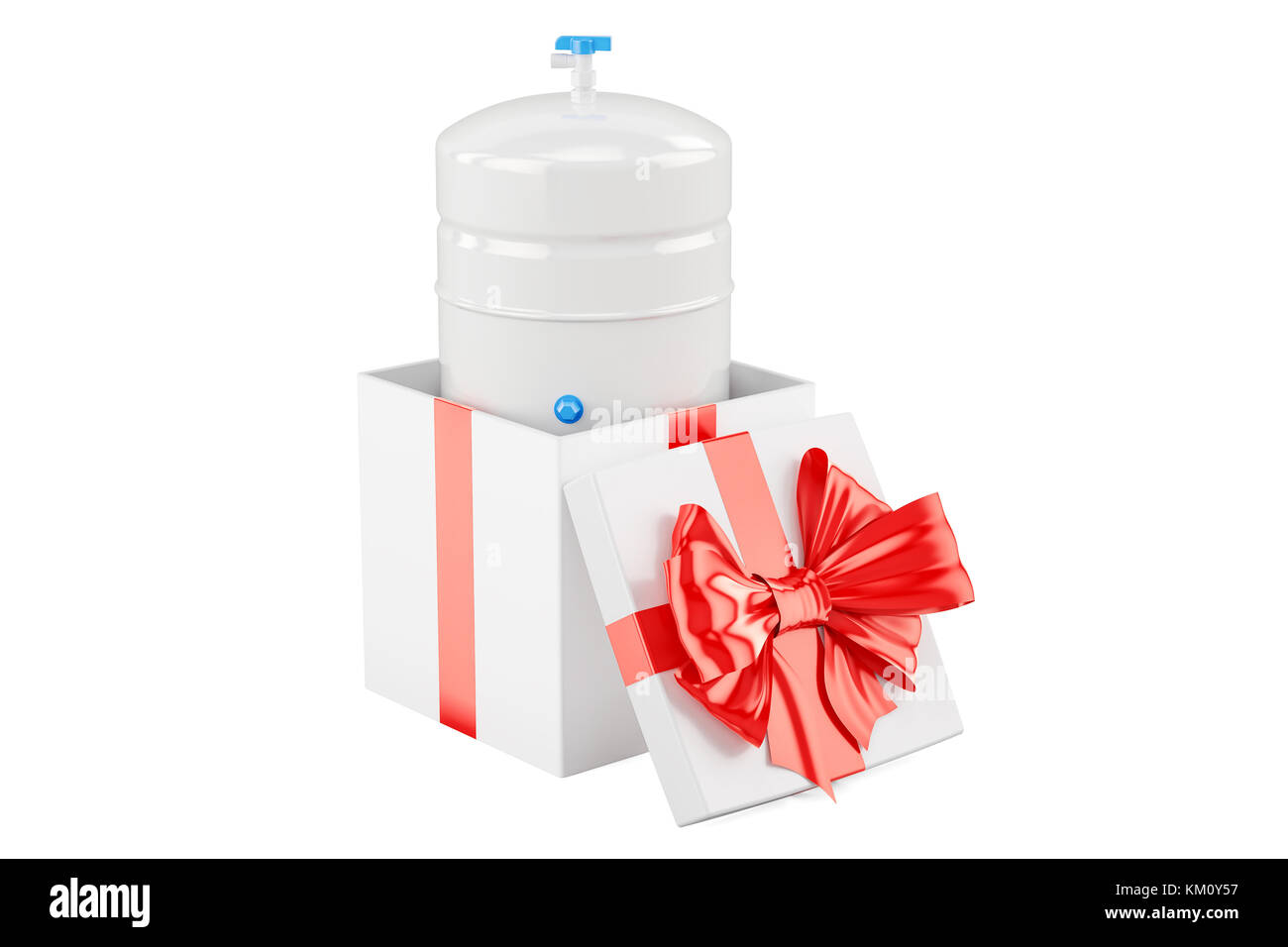 Gallon storage tank from reverse osmosis system inside gift box, gift ...
