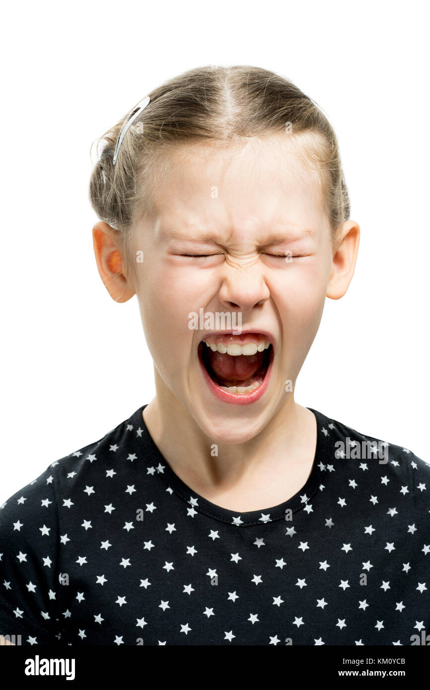 Little funny toddler girl screaming hi-res stock photography and images ...