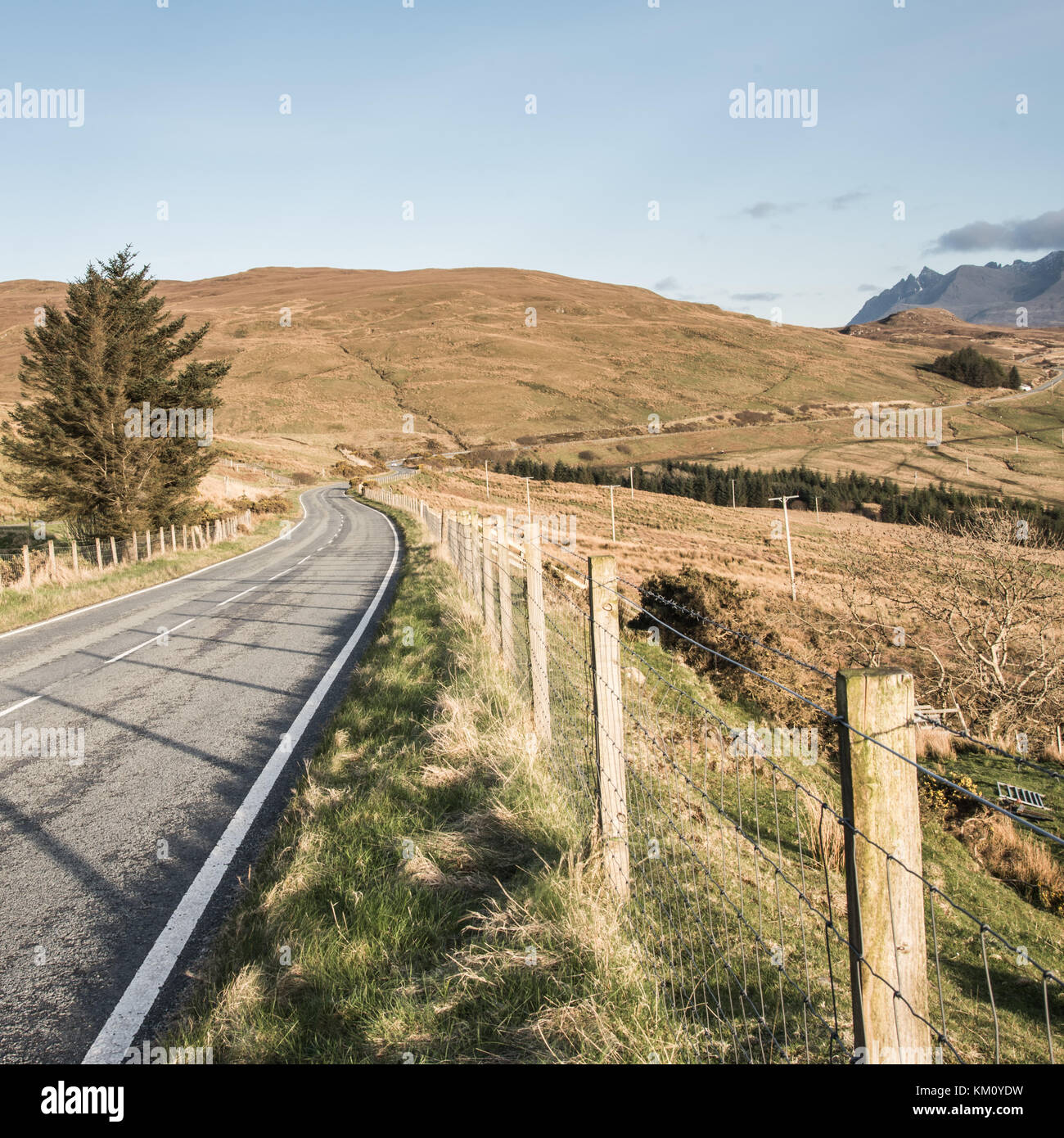 Highway in scottish highlands hi-res stock photography and images - Alamy