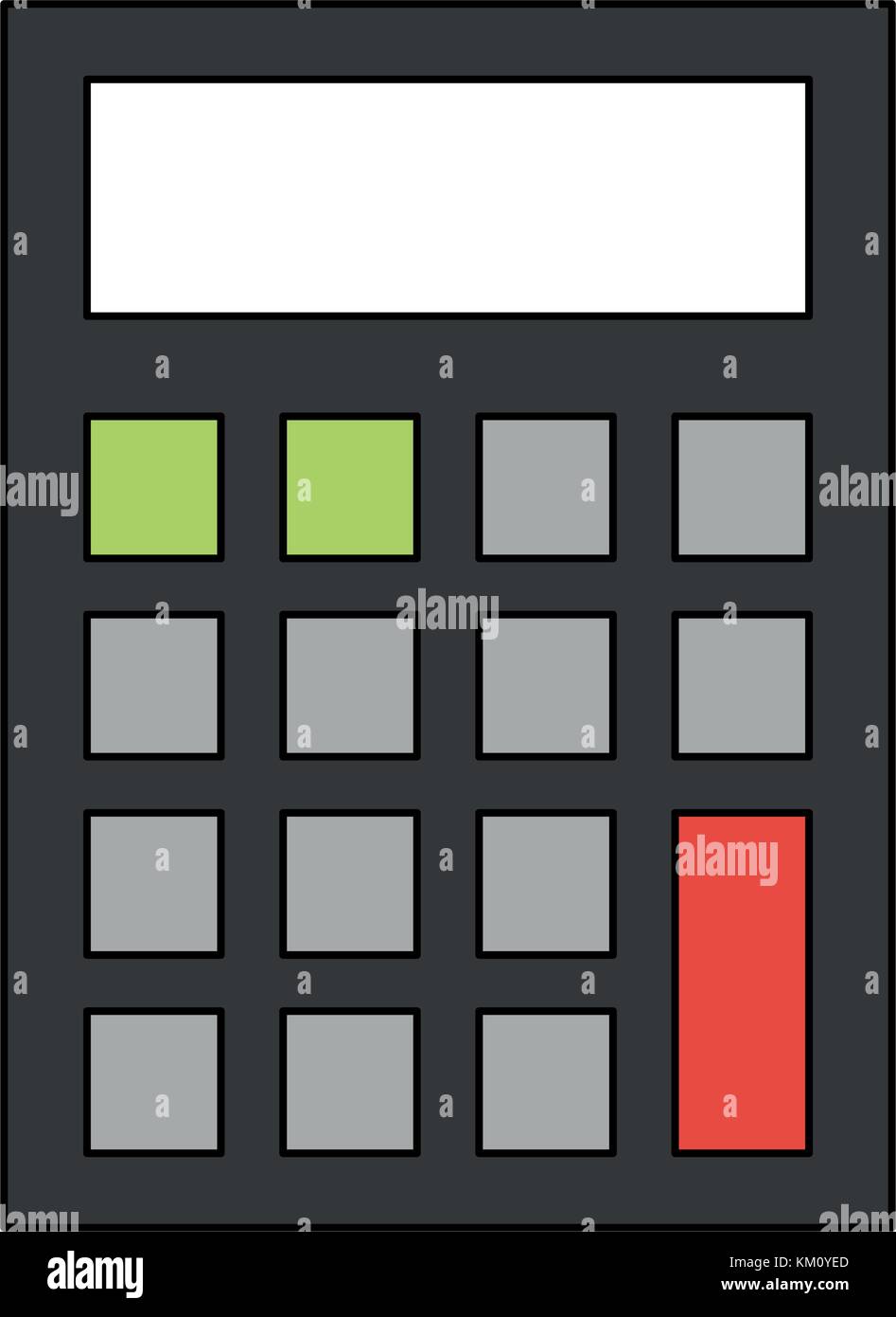 Calculator math device Stock Vector Image & Art - Alamy