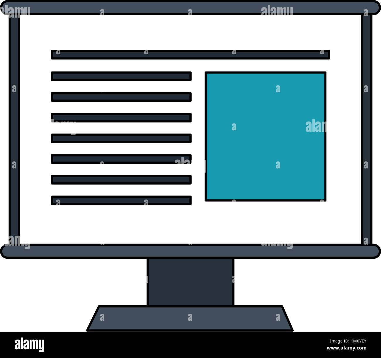 Computer screen technology Stock Vector Image & Art - Alamy