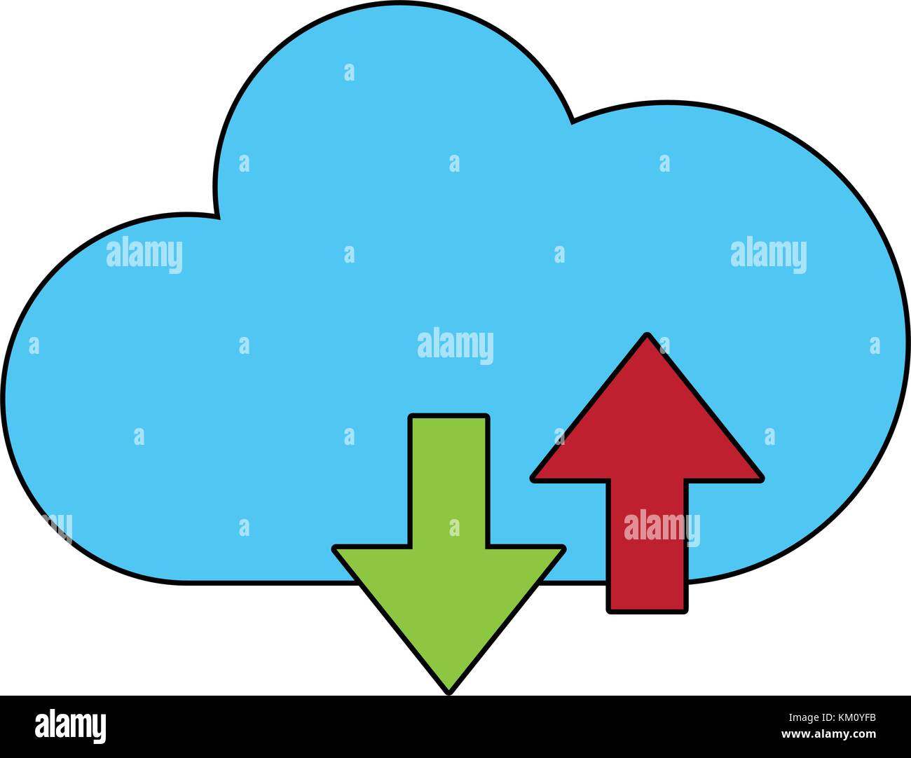 Cloud computing symbol Stock Vector Image & Art - Alamy