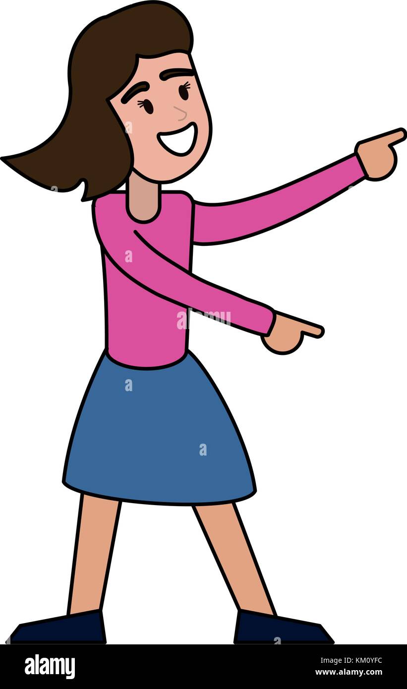 Young woman happy cartoon Stock Vector Image & Art - Alamy