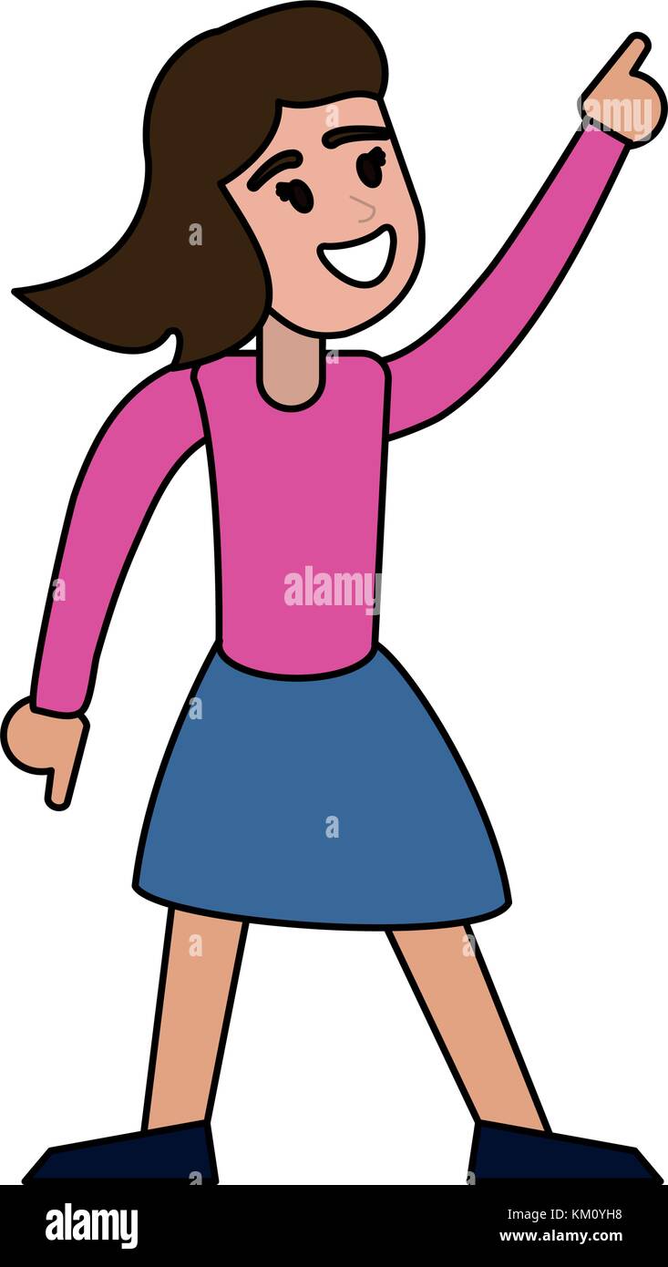 Young woman happy cartoon Stock Vector Image & Art - Alamy