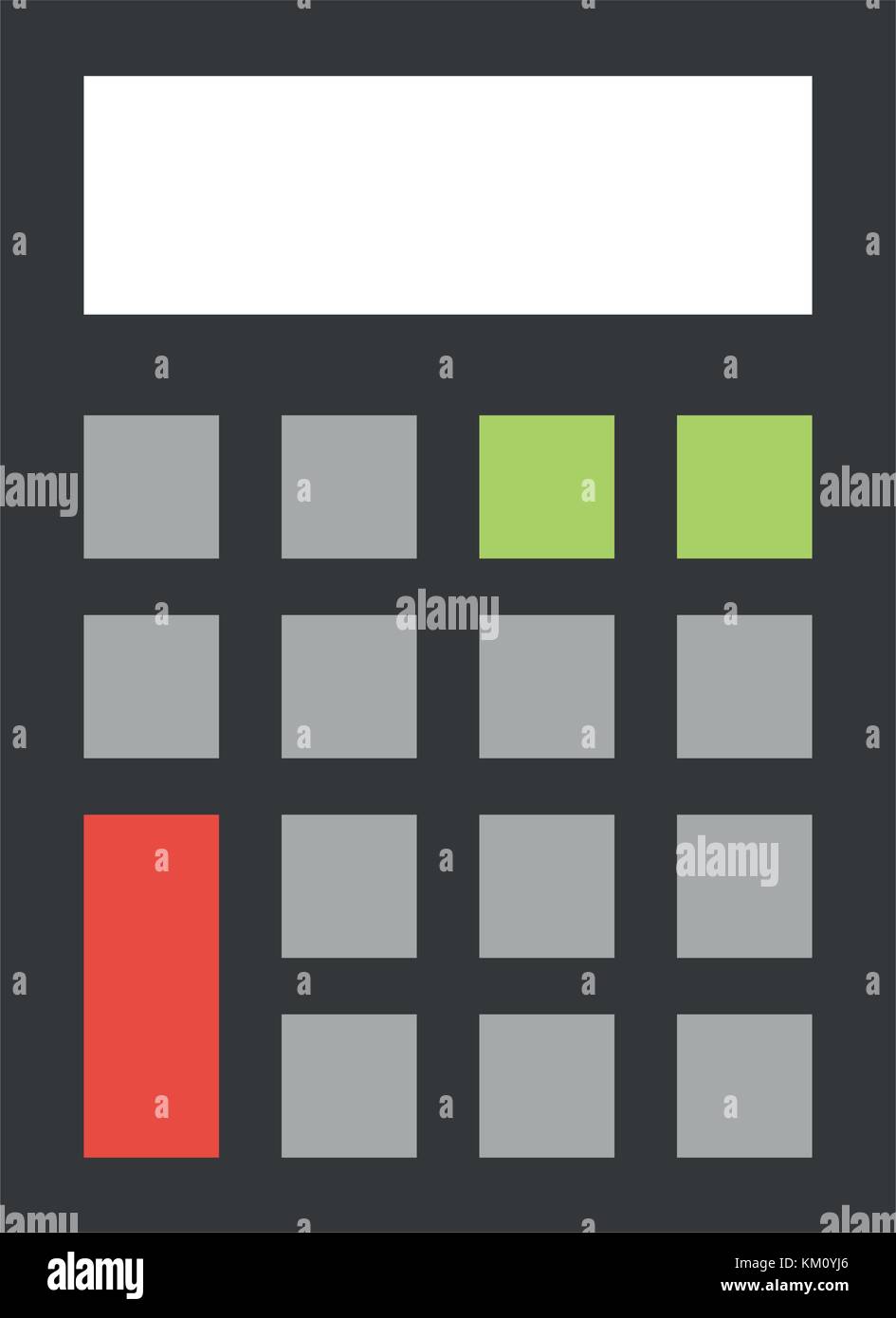 Calculator math device Stock Vector Image & Art - Alamy