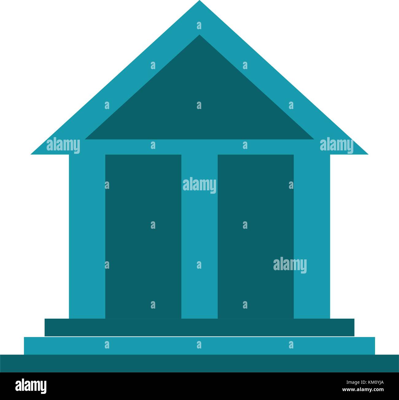 Bank building symbol Stock Vector Image & Art - Alamy