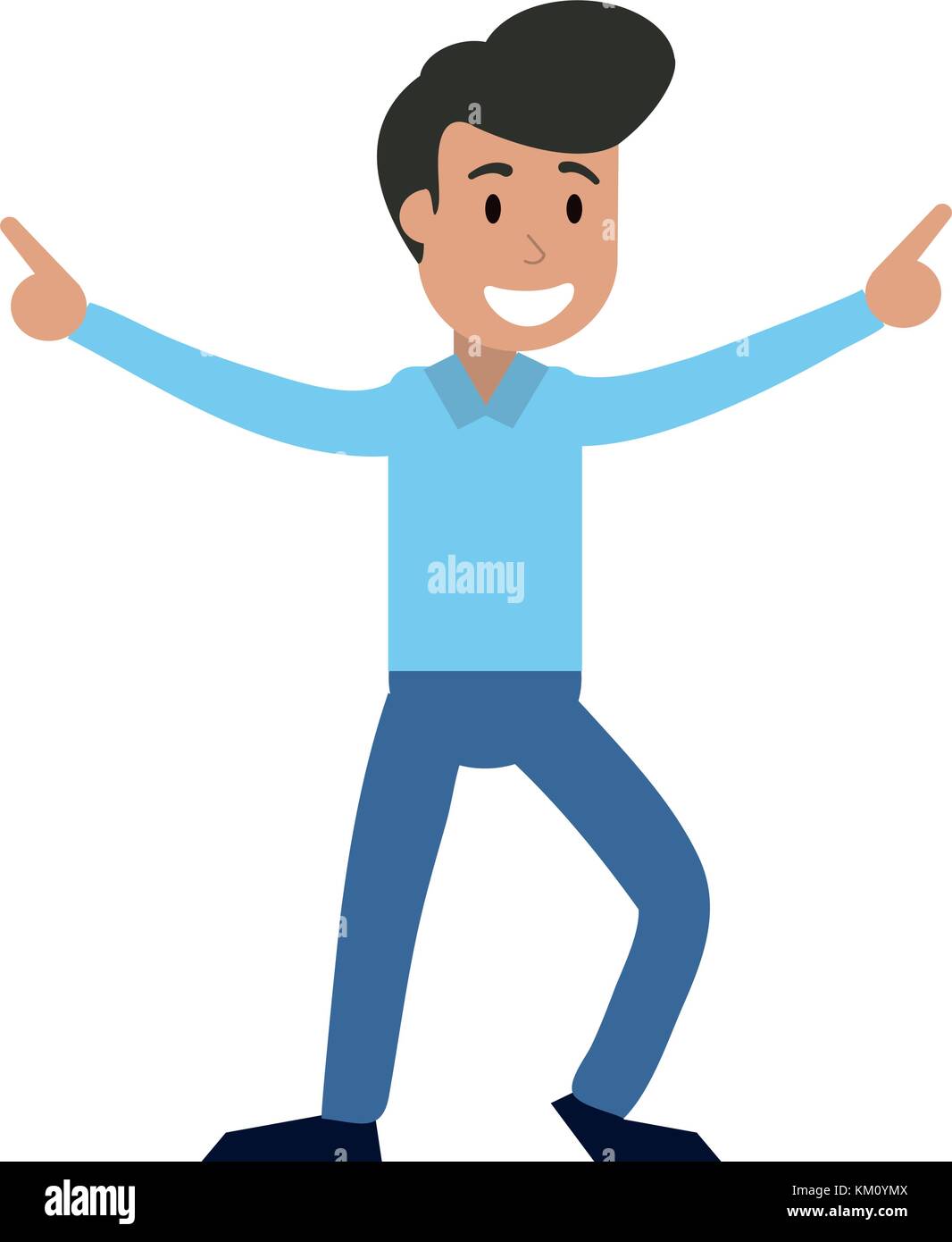 Man Celebrating Cartoon High Resolution Stock Photography and Images ...