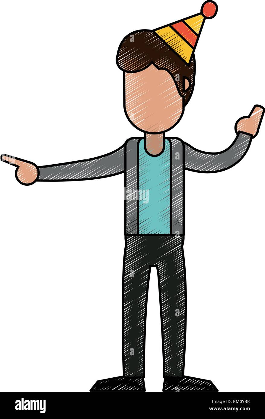 Young man celebrating cartoon Stock Vector Image & Art - Alamy