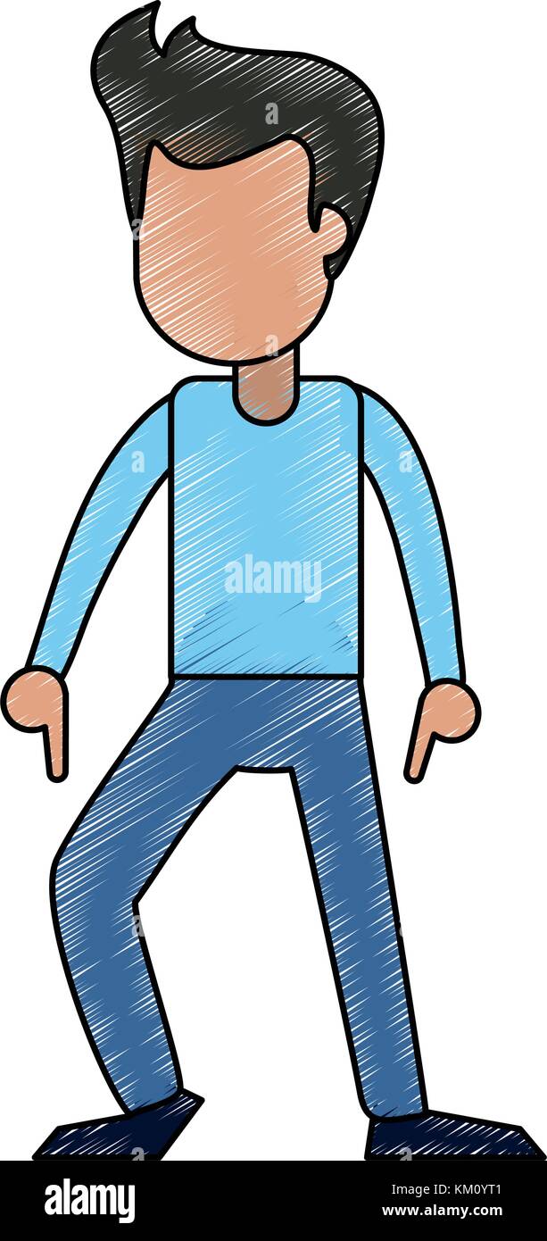 Positive man woman dancing Stock Vector Images - Alamy