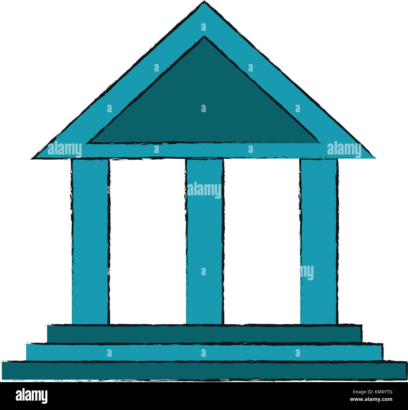 Bank building symbol Stock Vector Image & Art - Alamy