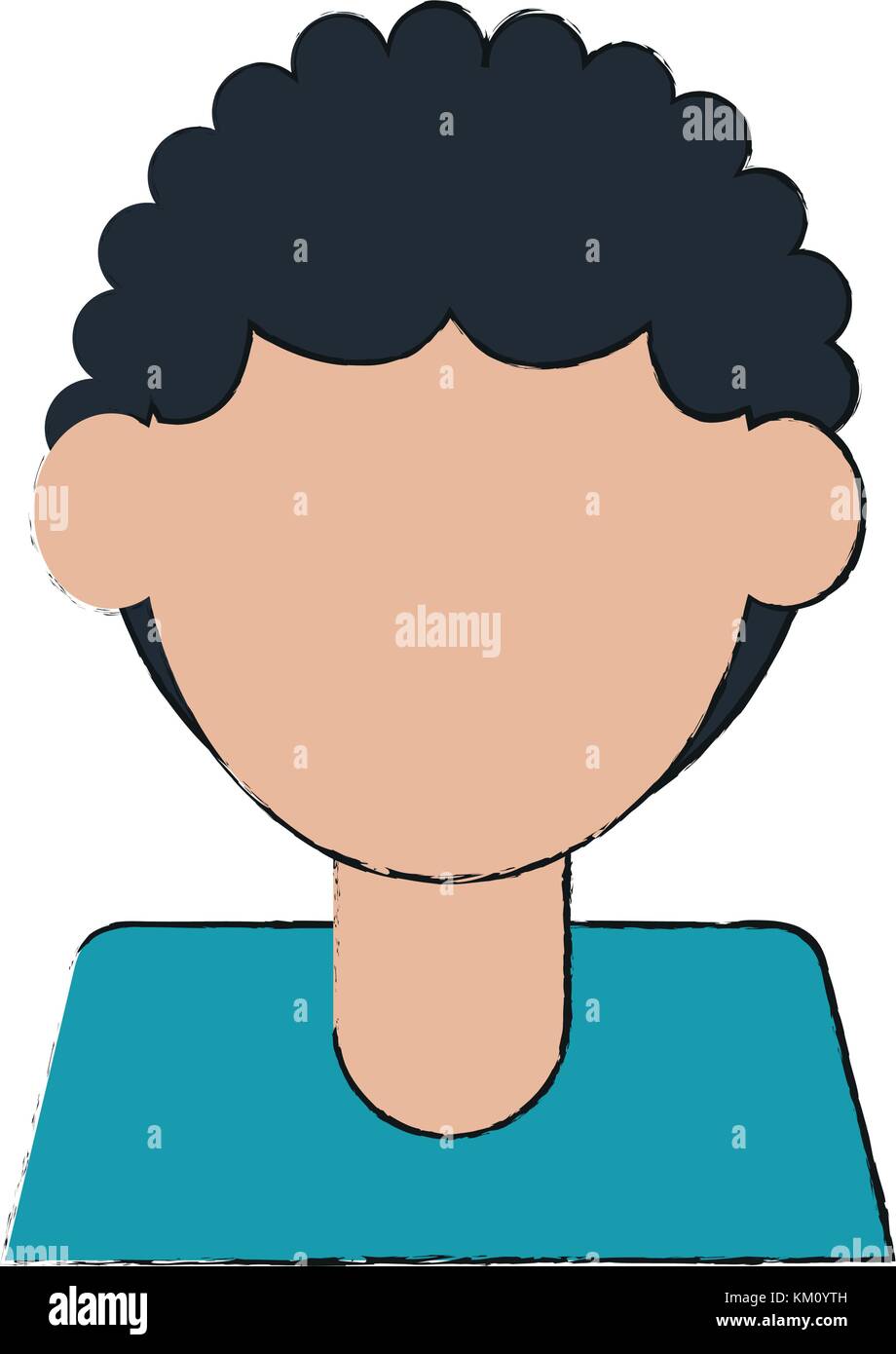 Faceless user profile sketch Stock Vector Images - Alamy