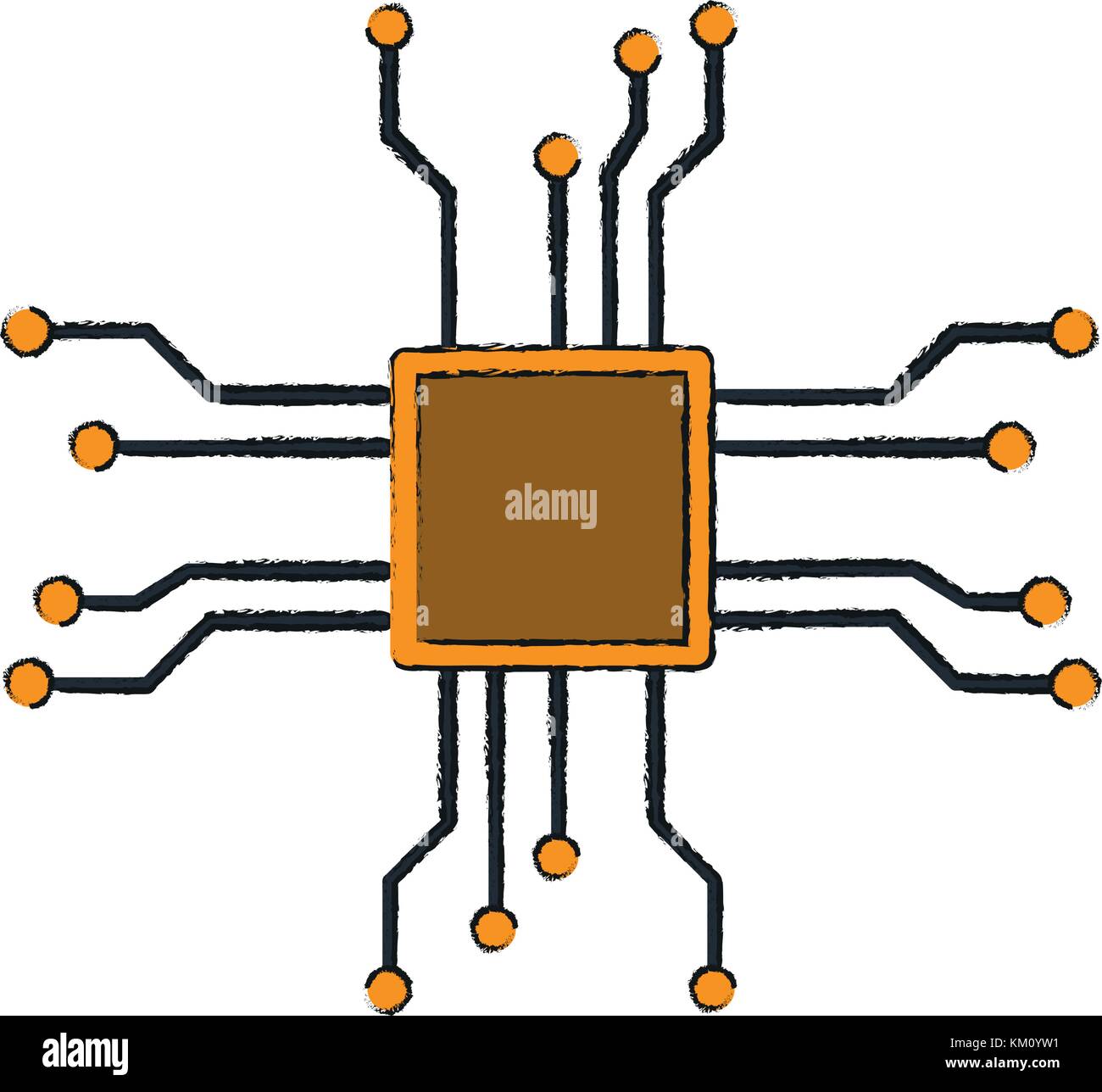 Microchip technology symbol Stock Vector Image & Art - Alamy