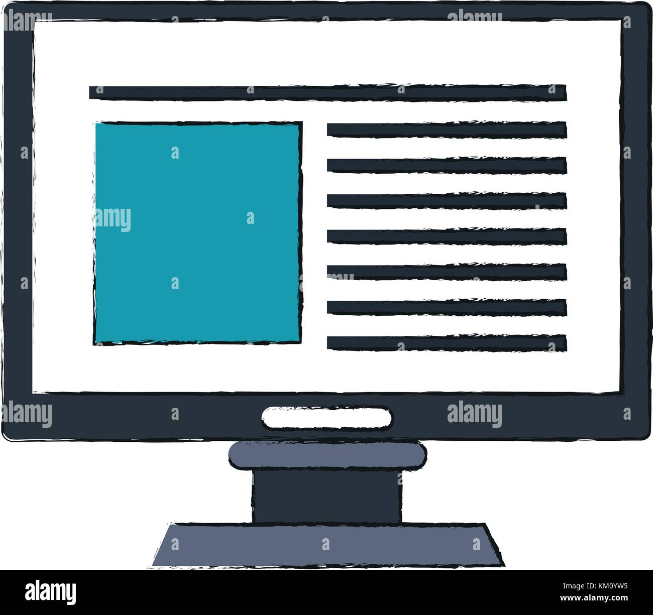 Computer screen technology Stock Vector Image & Art - Alamy
