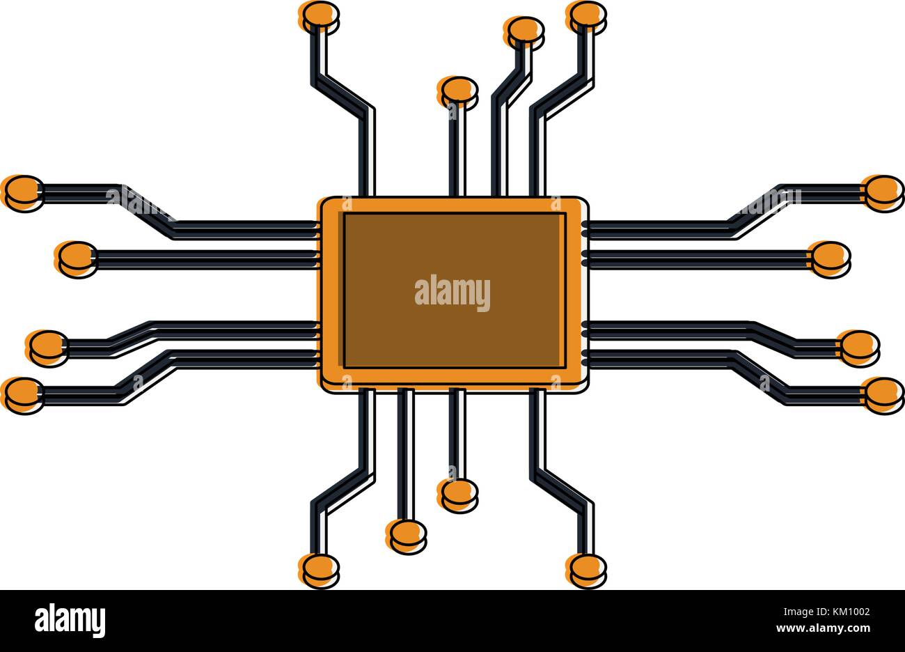 Microchip technology symbol Stock Vector Image & Art - Alamy