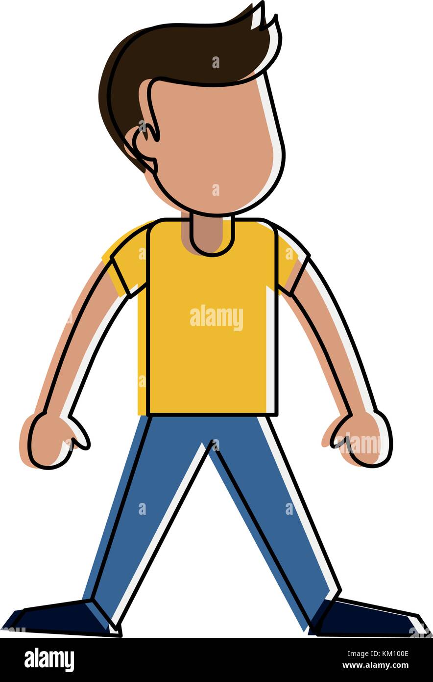 Man faceless cartoon Stock Vector Image & Art - Alamy