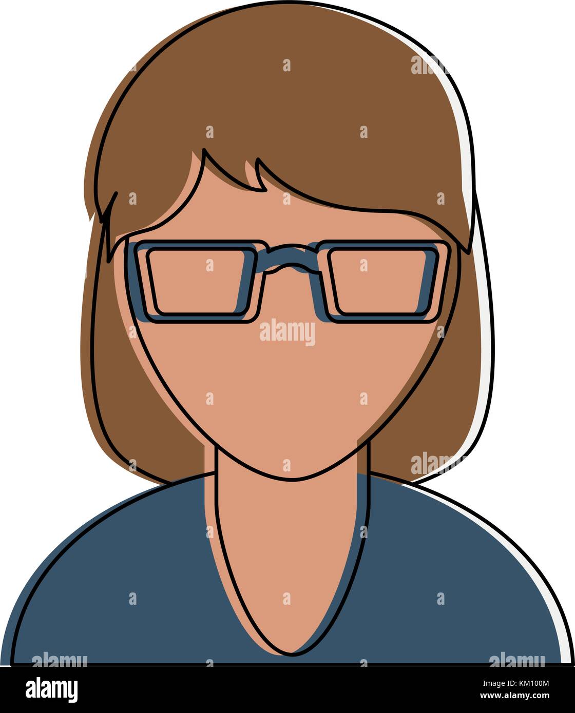 woman faceless cartoon Stock Vector Image & Art - Alamy