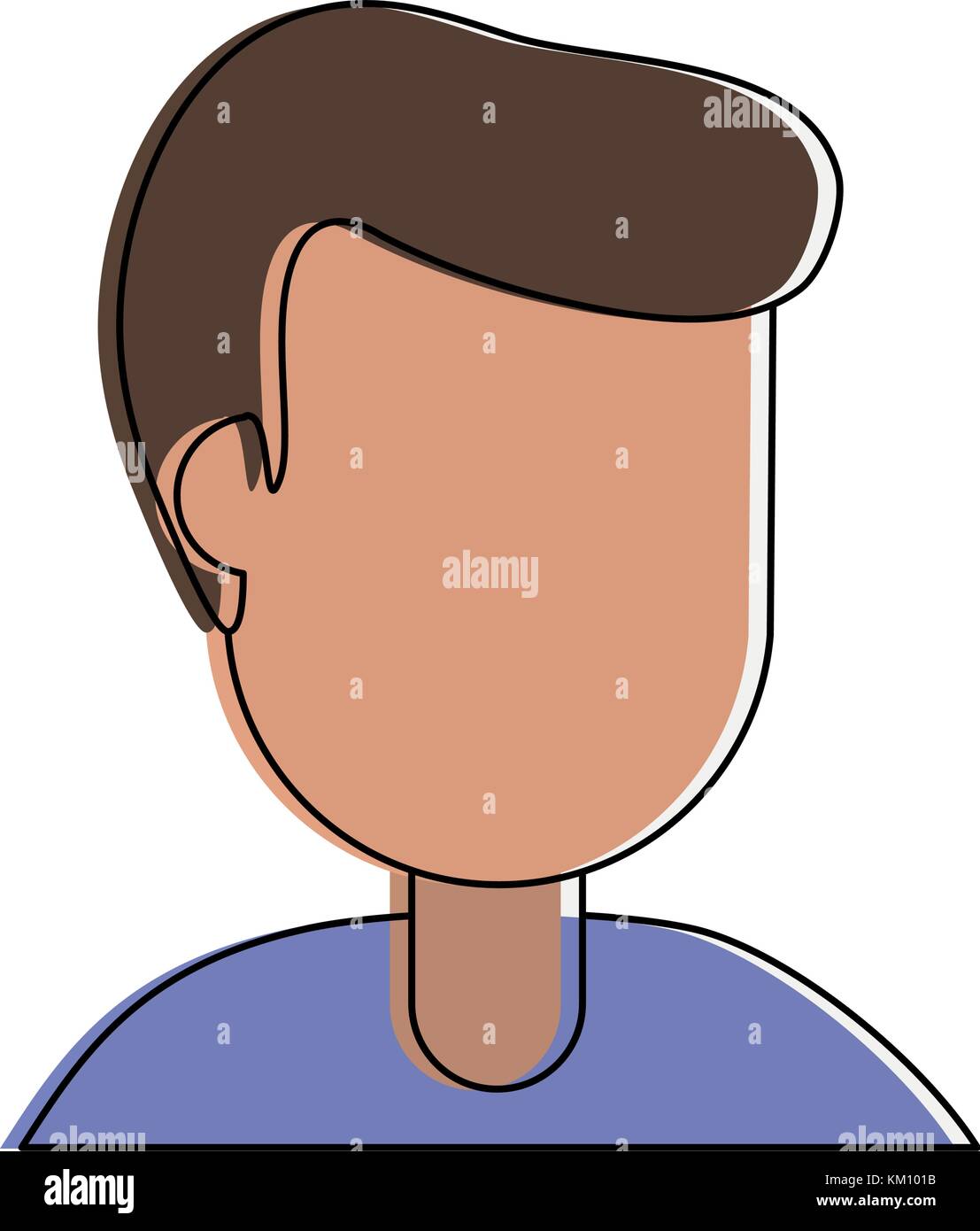 Man faceless cartoon Stock Vector Image & Art - Alamy