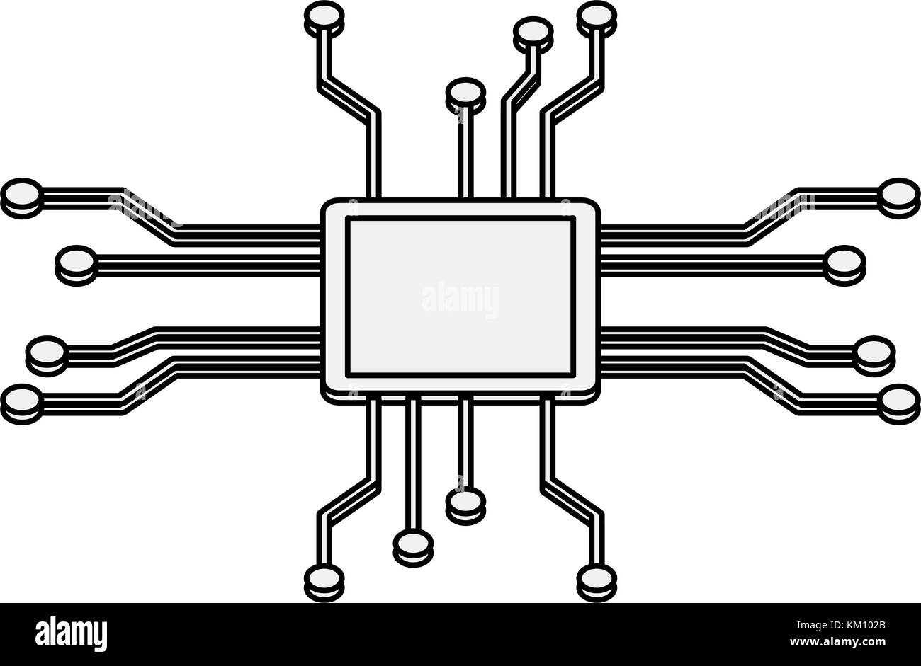 Microchip technology symbol Stock Vector Image & Art - Alamy