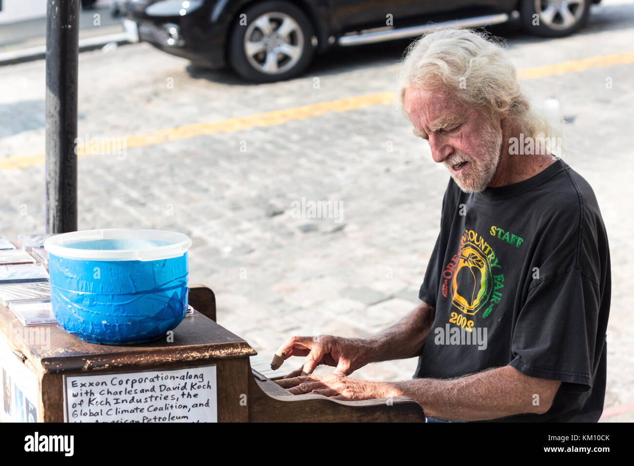 Seattle, Washington, USA - September 4th, 2017: The pianist Jonny Hahn ...