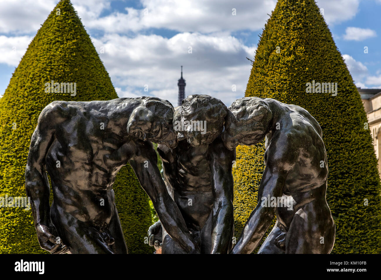 PARIS, FRANCE, APRIL 23, 2017 : exteriors, sculptures and gardens of ...
