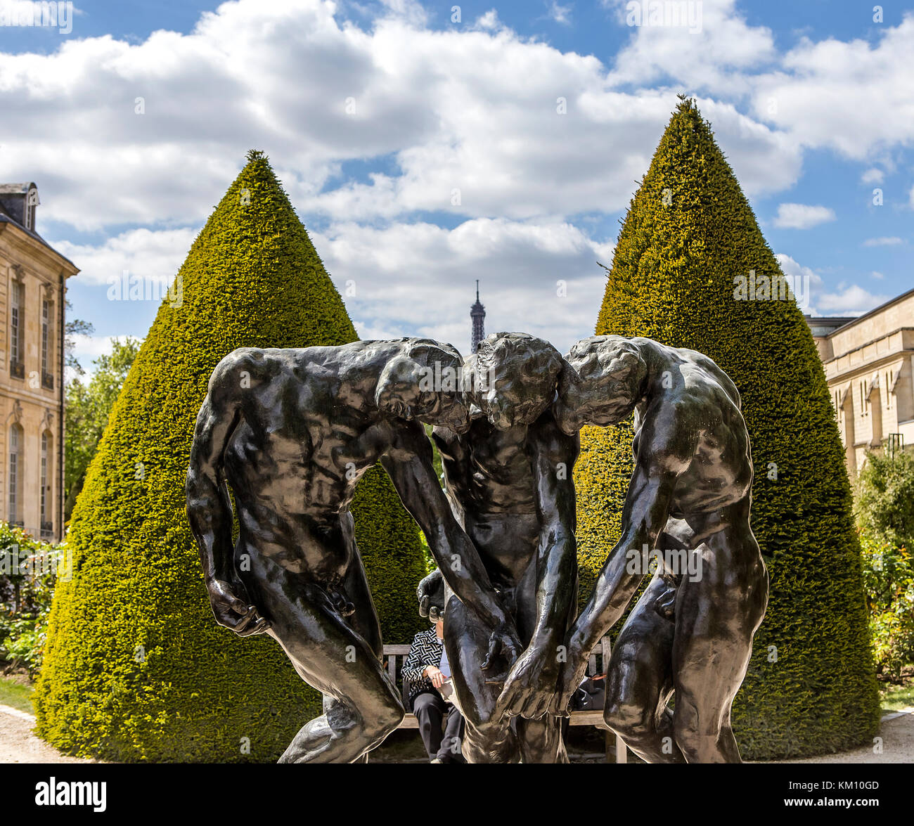 PARIS, FRANCE, APRIL 23, 2017 : exteriors, sculptures and gardens of ...