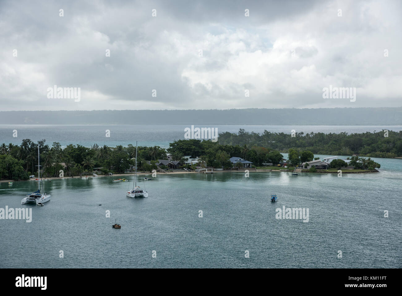 PORT VILA, VANUATU, PACIFIC ISLANDS-DECEMBER 1,2016: Overcast skies ...