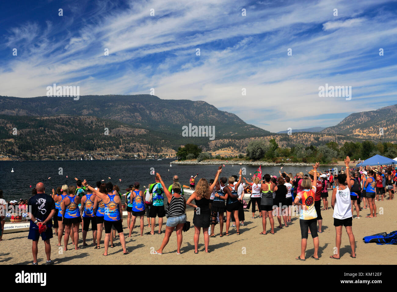 The annual Dragon Boats race at Tugboat Bay, Waterfront Park, Downtown ...