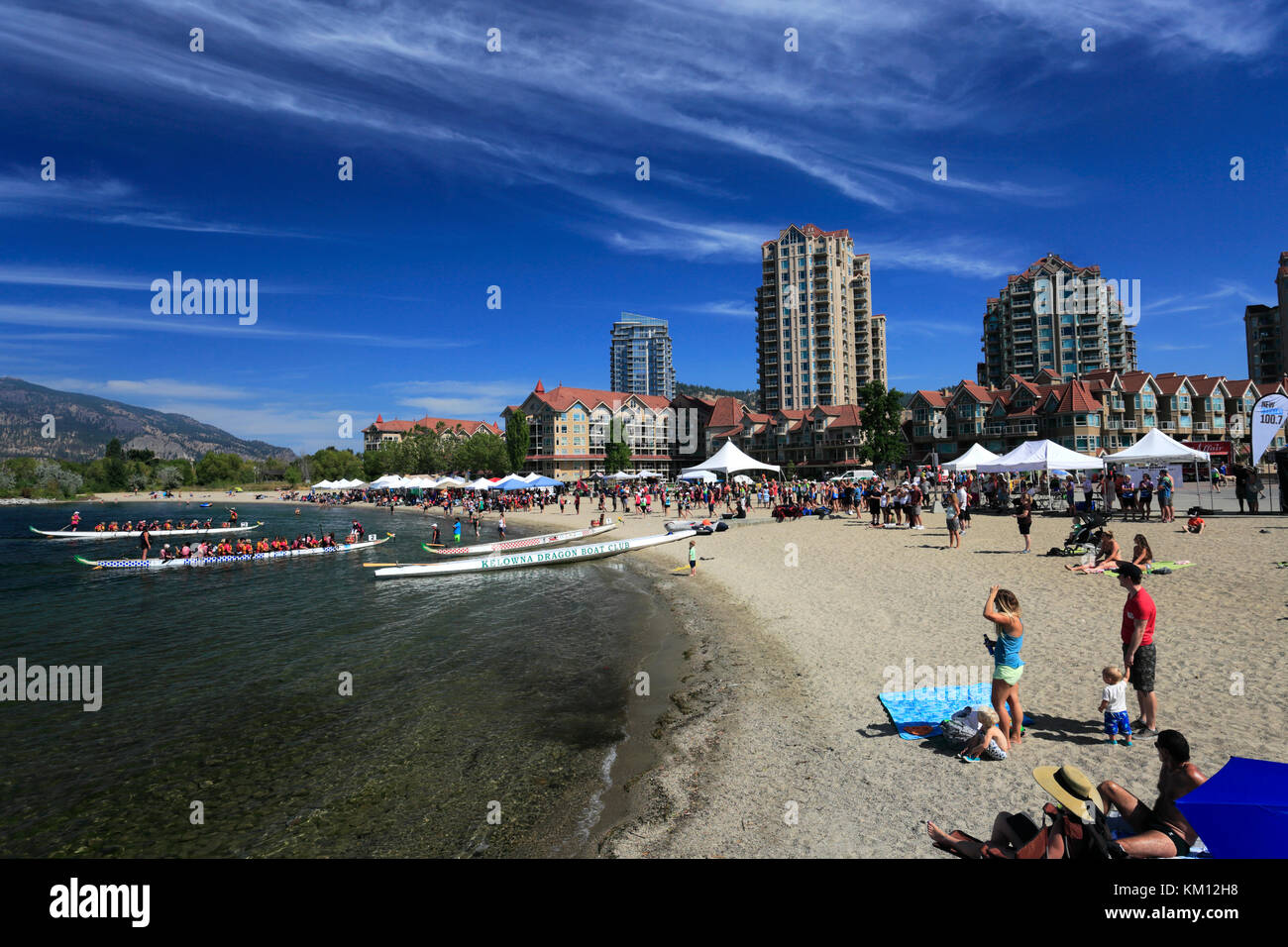 The annual Dragon Boats race at Tugboat Bay, Waterfront Park, Downtown ...