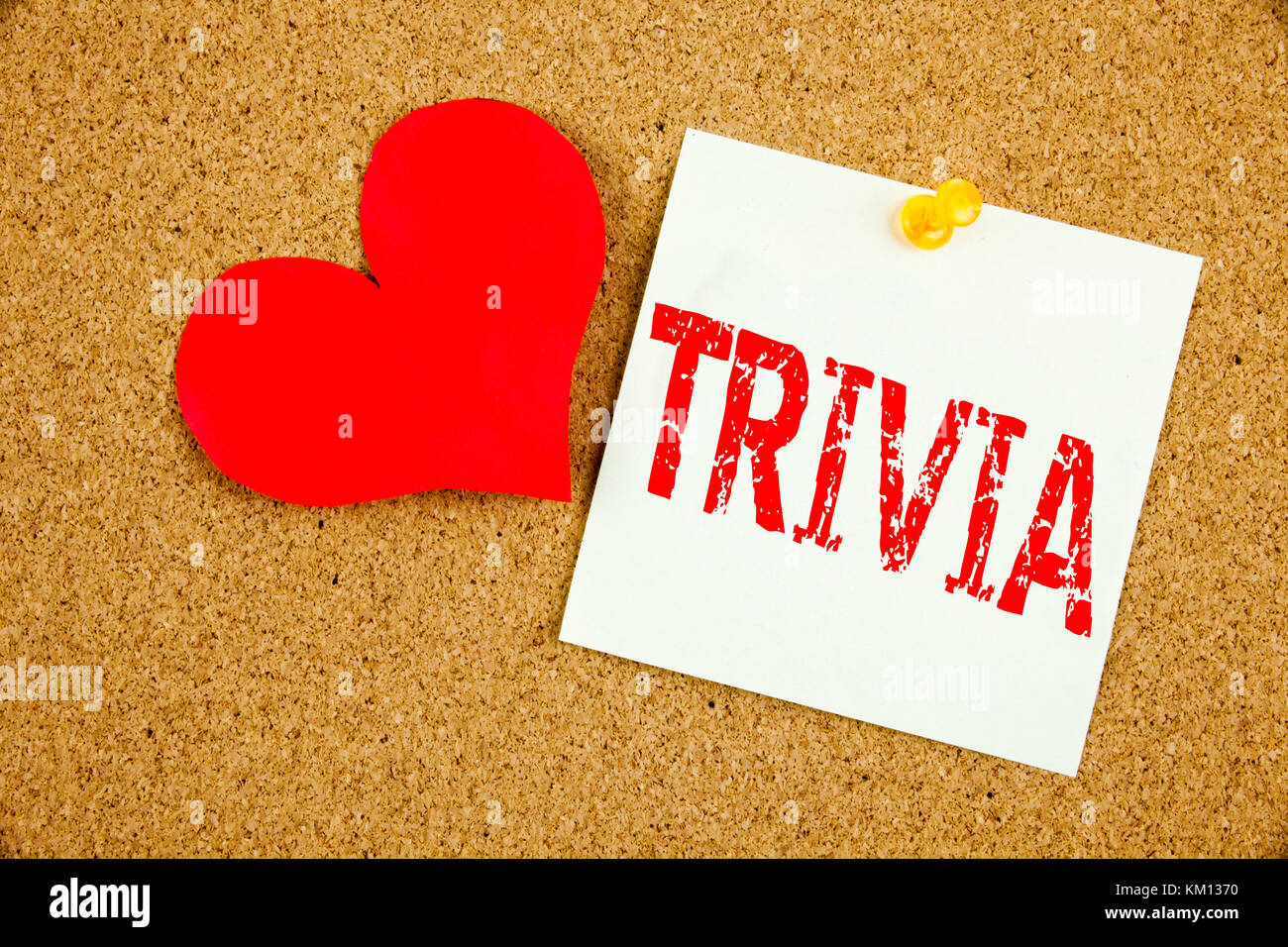 Conceptual hand writing text caption inspiration showing Trivia concept ...