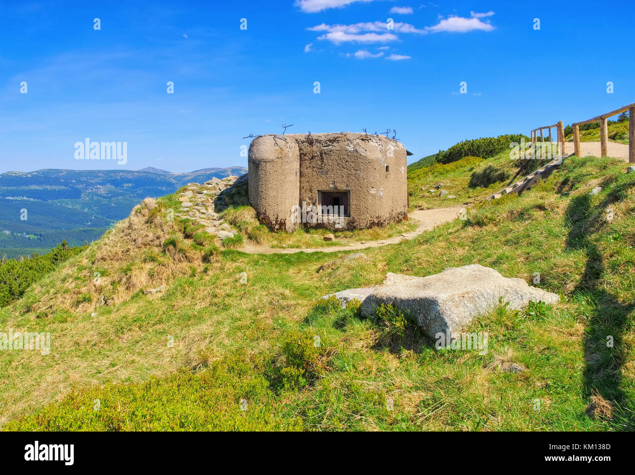 Giant Mountains old bunker in Bohemia Stock Photo - Alamy