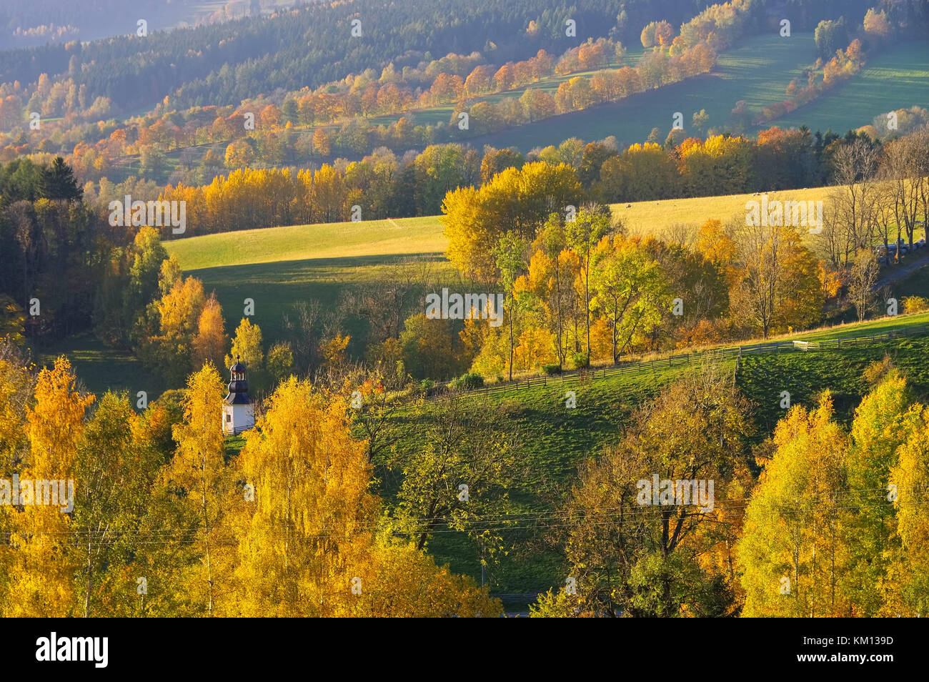 Giant Mountains in autumn, Bohemia Stock Photo - Alamy