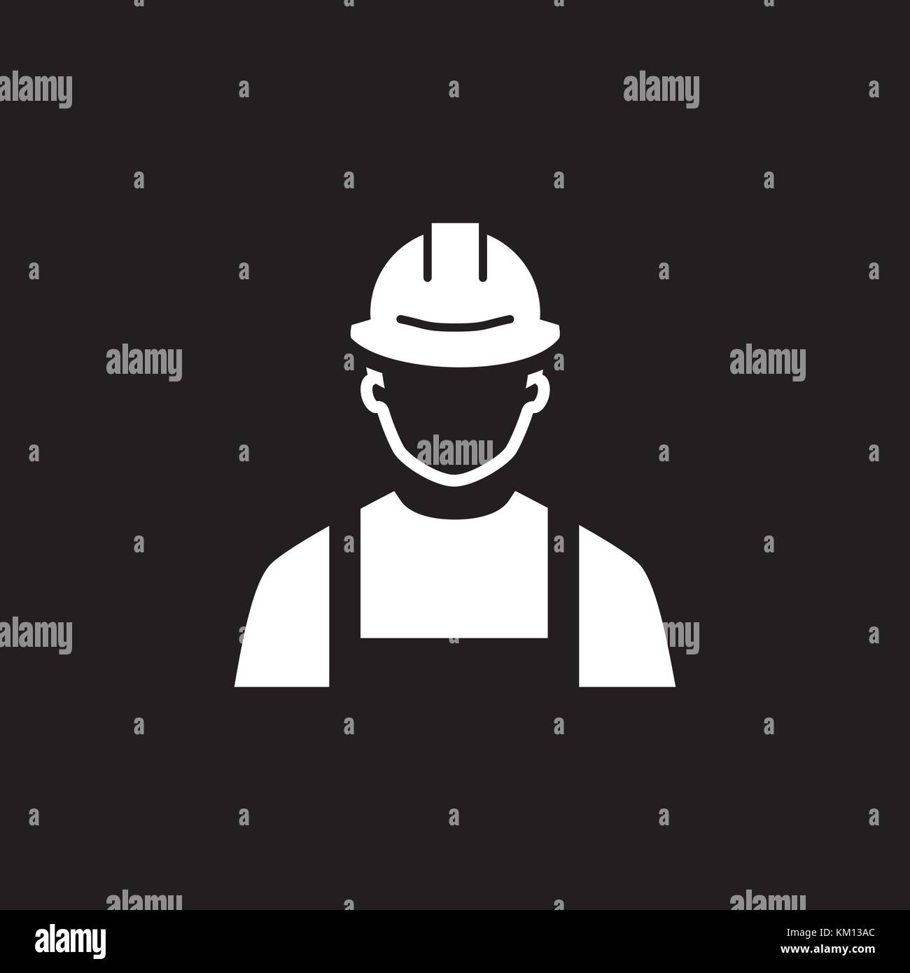 Engineer pictogram helmet hi-res stock photography and images - Alamy