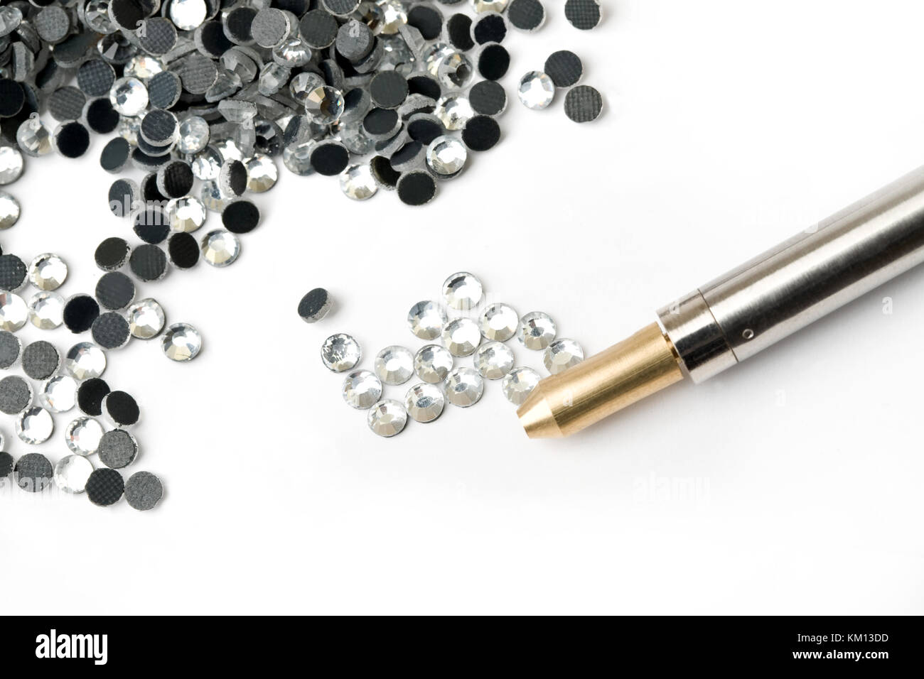 strass on white background Stock Photo - Alamy