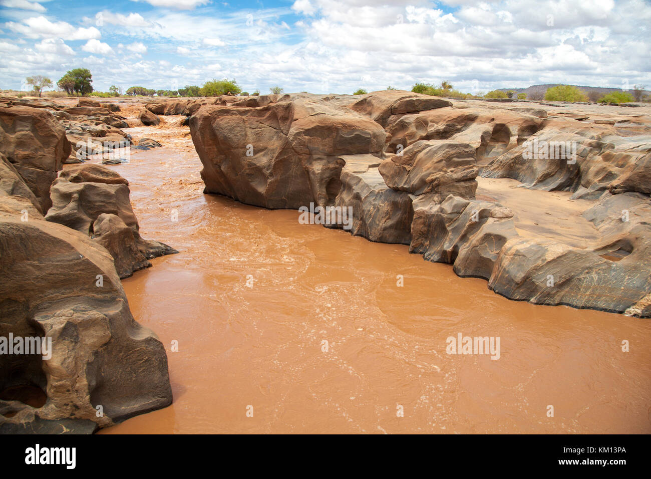 Galana river in Kenya Stock Photo - Alamy