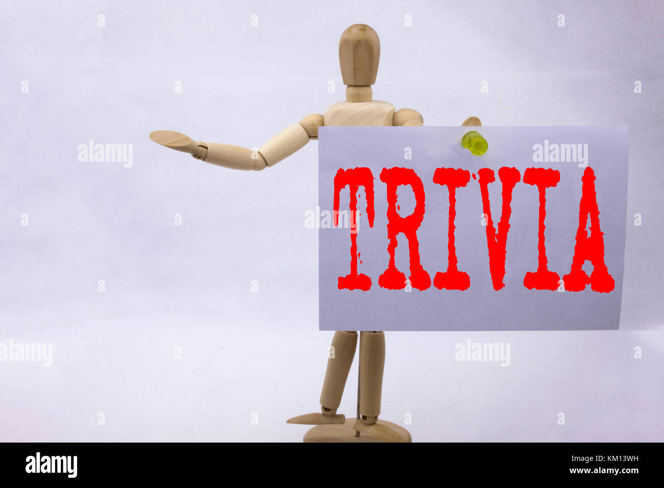 Conceptual hand writing text caption inspiration showing Trivia ...