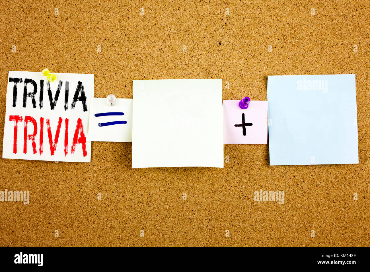 Conceptual announcement text caption inspiration showing Trivia ...