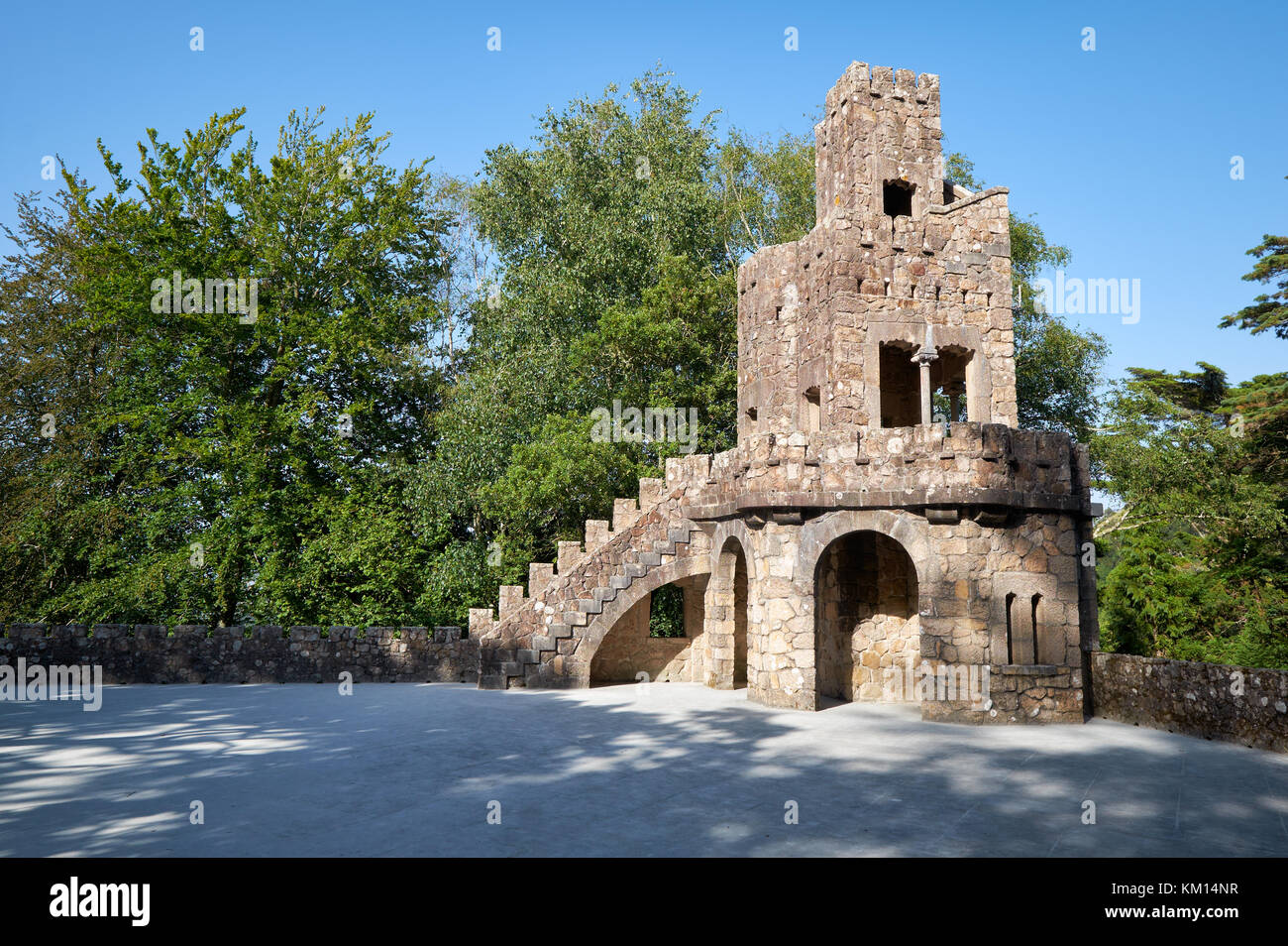 The three-stage tower Ziggurat - a belvedere beside the Lake of ...