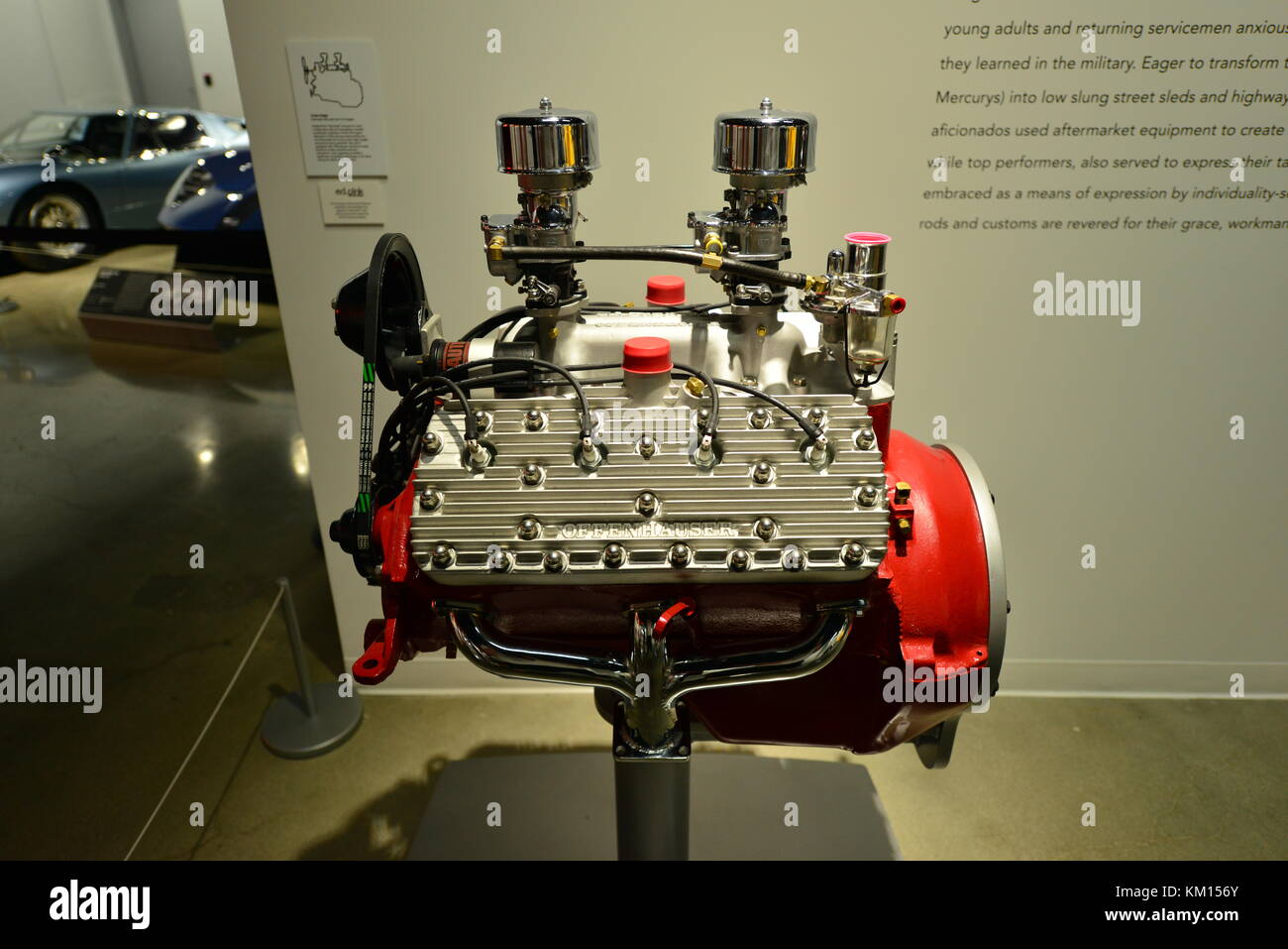 A performance American engine Stock Photo - Alamy