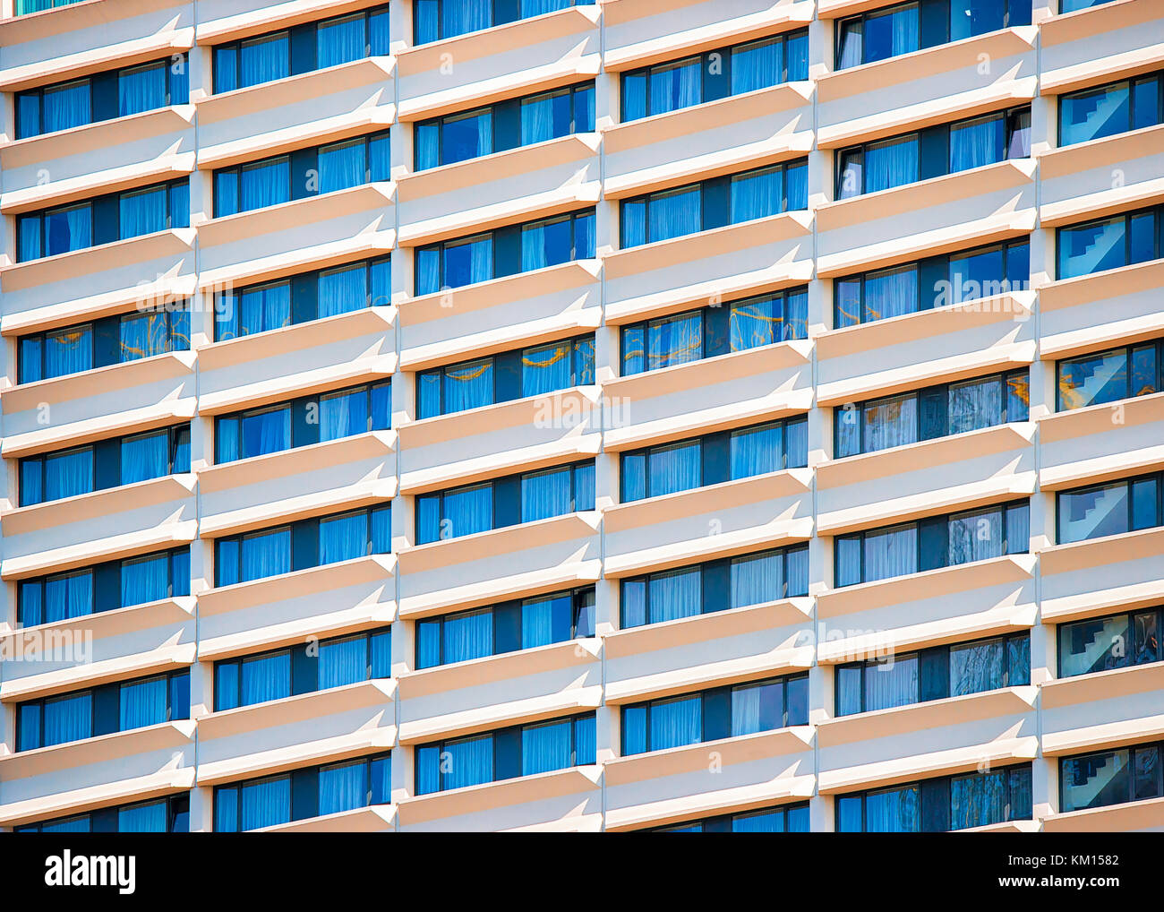 Modern hotel building skyscraper of steel and glass in the business ...