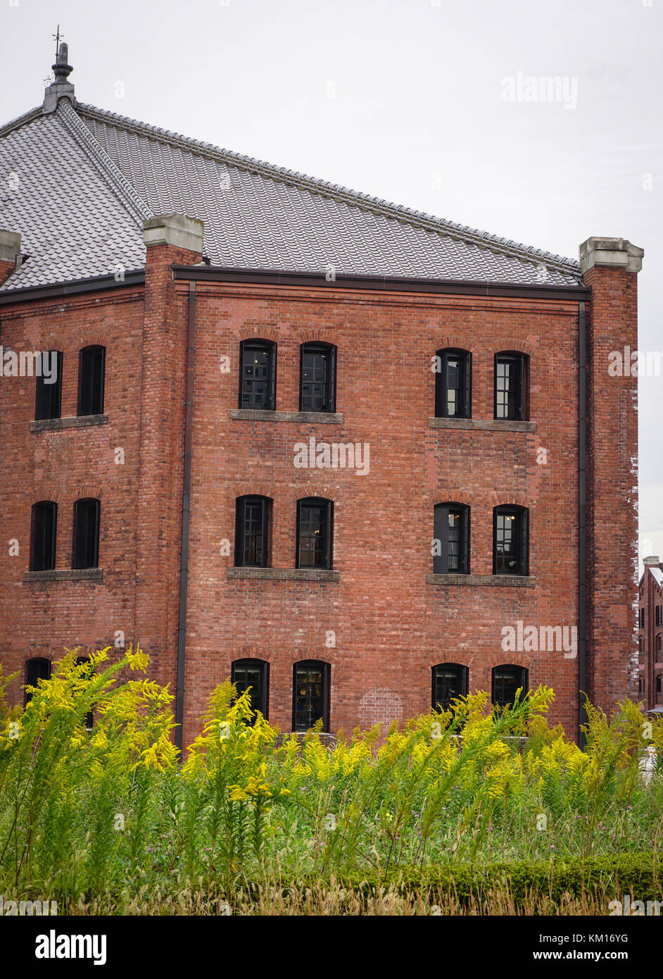 Historical red brick warehouse in Yokohama, Japan Stock Photo - Alamy