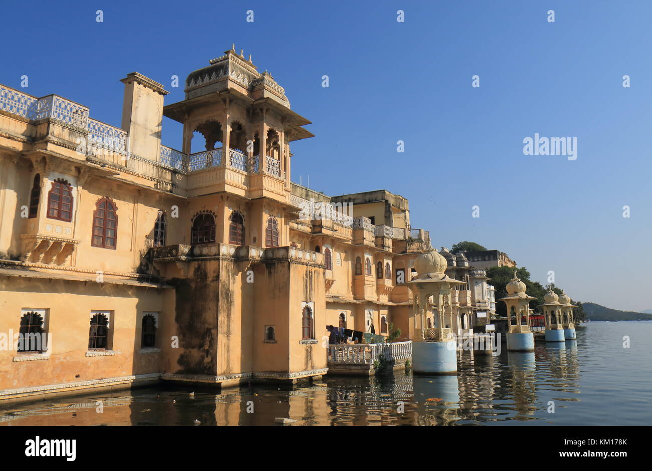 Historical lakeside architecture cityscape Udaipur India Stock Photo ...