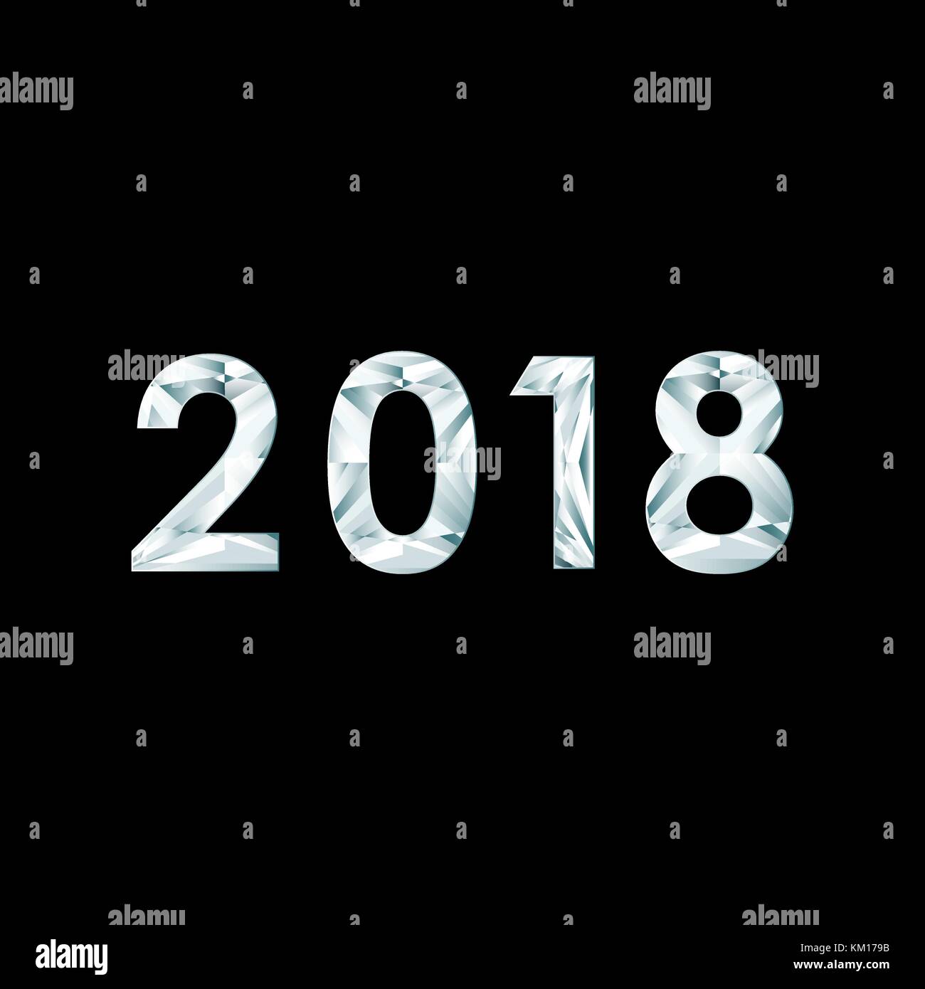 Numbers 2018 on black background Stock Vector Image & Art - Alamy