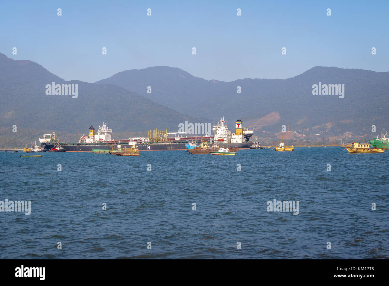 Petrobras Shuttle Tanker Oil Ship at Sao Sebastiao Canal - Sao ...