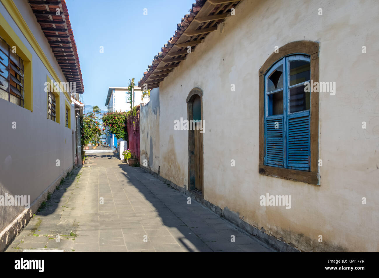 Streets of historic downtown - Sao Sebastiao, Sao Paulo, Brazil Stock ...