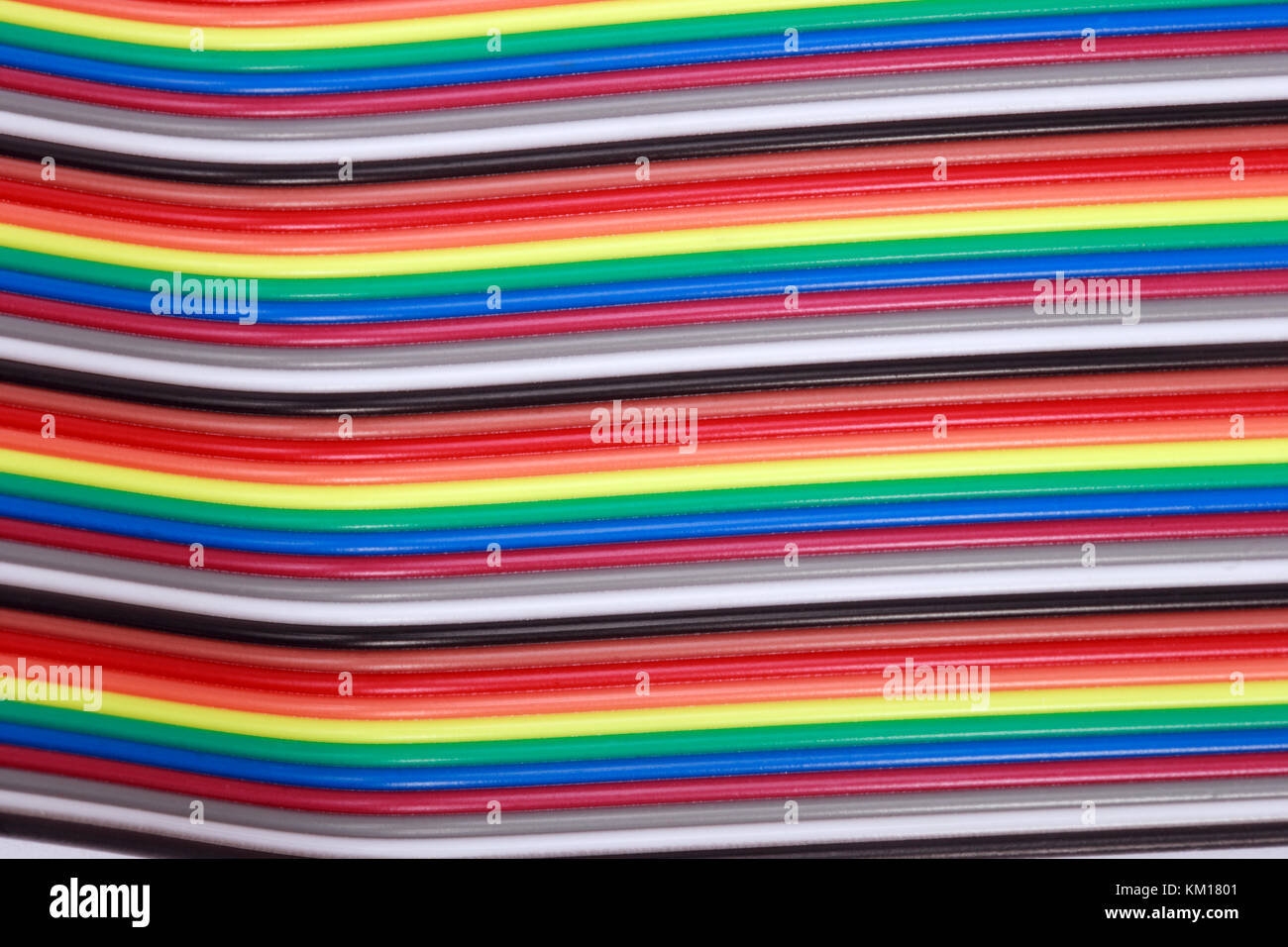 many wire ribbon cable Stock Photo - Alamy