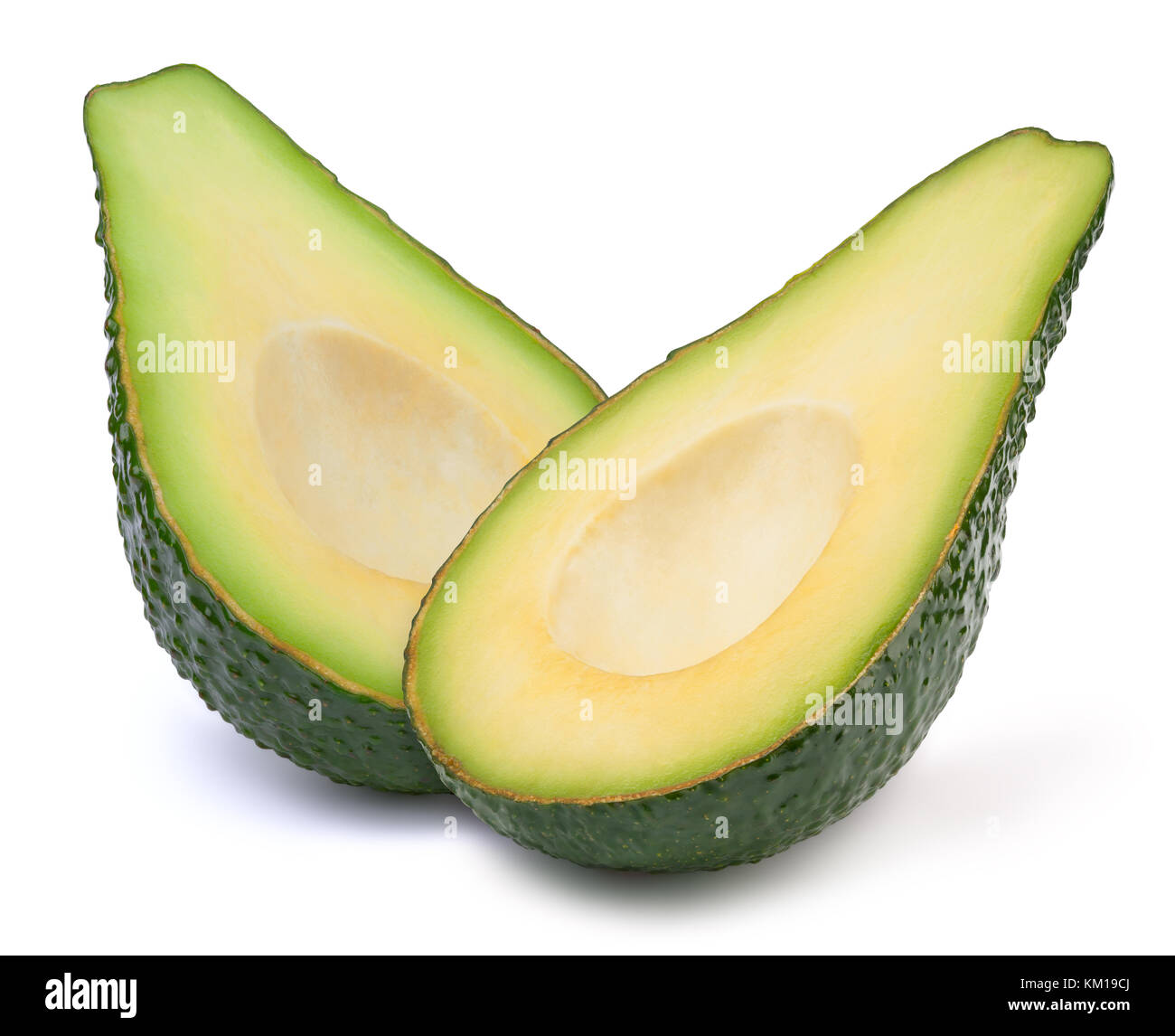 Whole ripe avocados green Cut Out Stock Images & Pictures - Alamy
